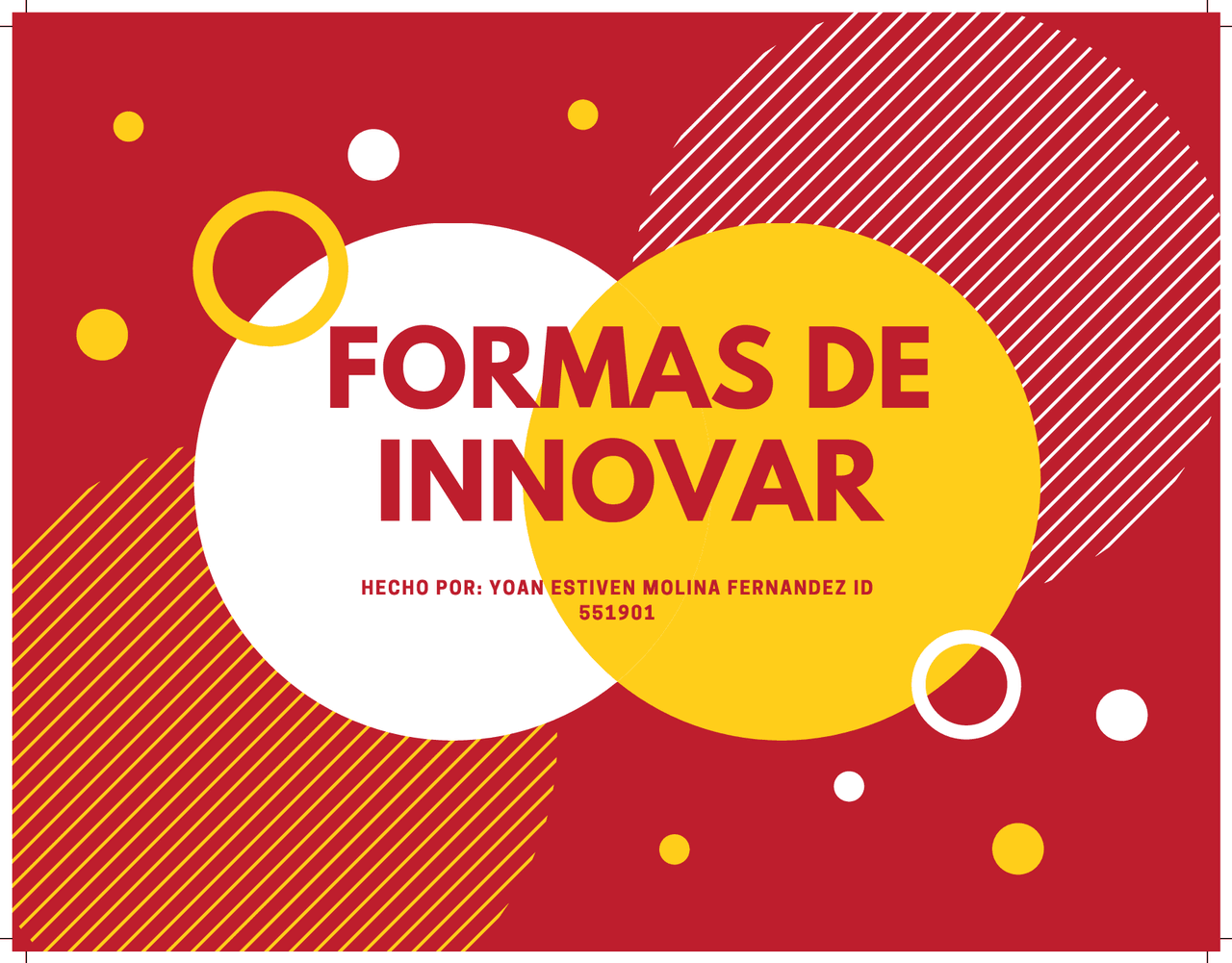 Folleto Formas de innovar - Docsity