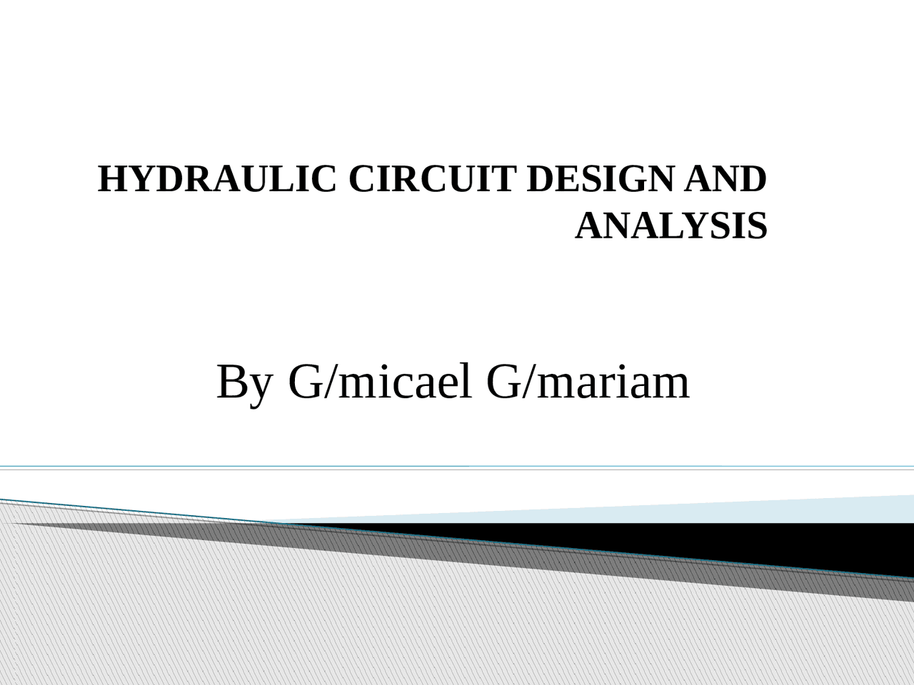 A fluid power system deals with the generation and control and ...