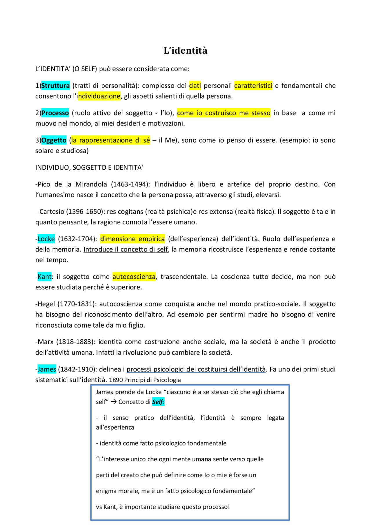 Psicologia Sociale Identità Docsity