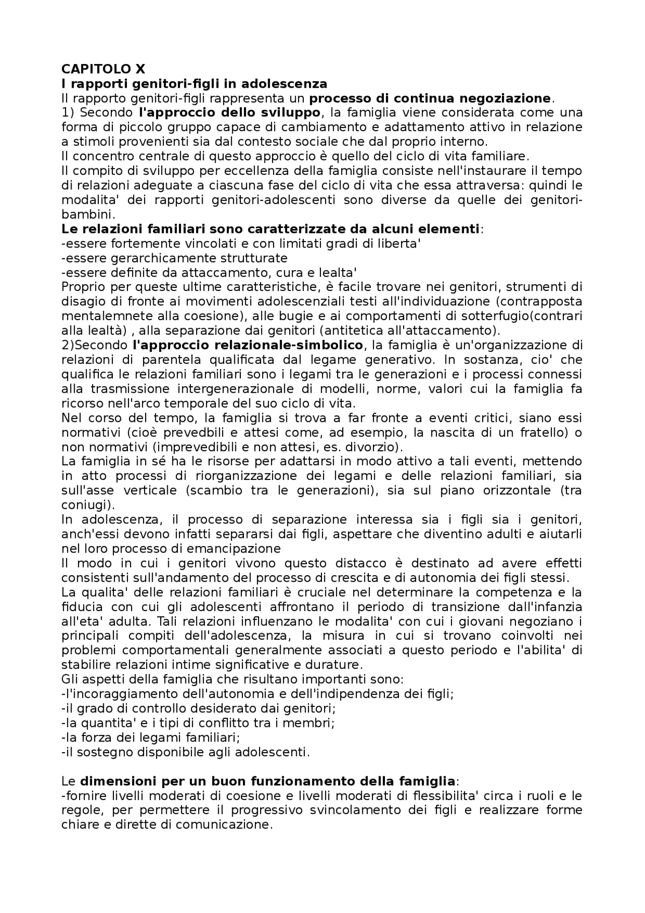 Appunti Psicologia Delladolescenza Docsity