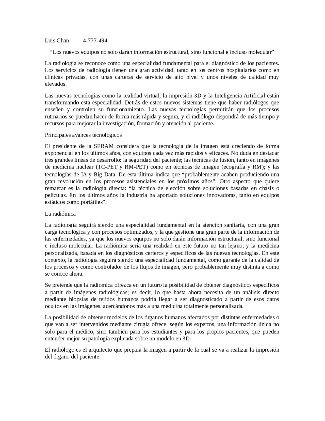 Nuevos Equipos Radiología Docsity