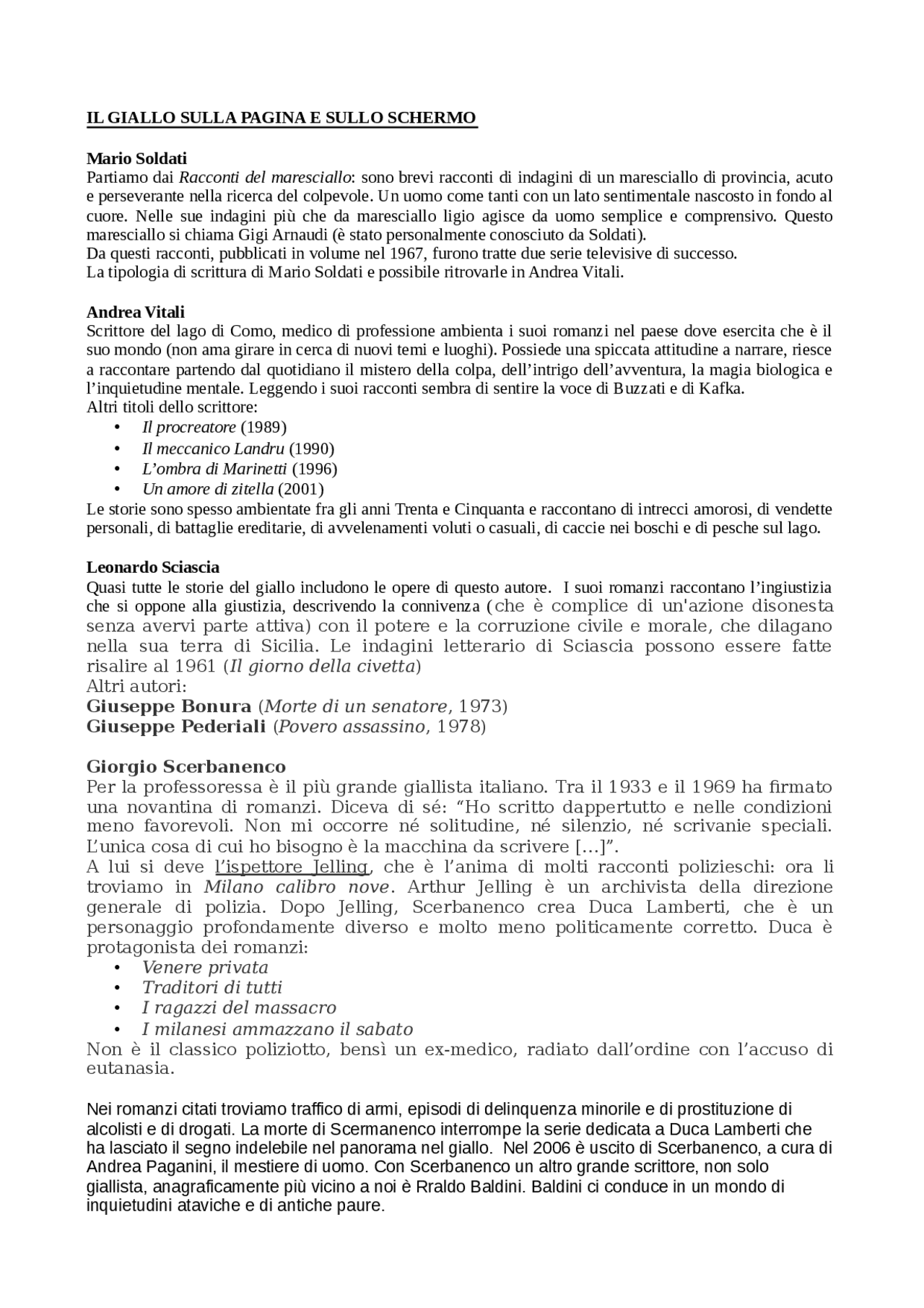 Riassunto Appunti Del Mio 900 Docsity