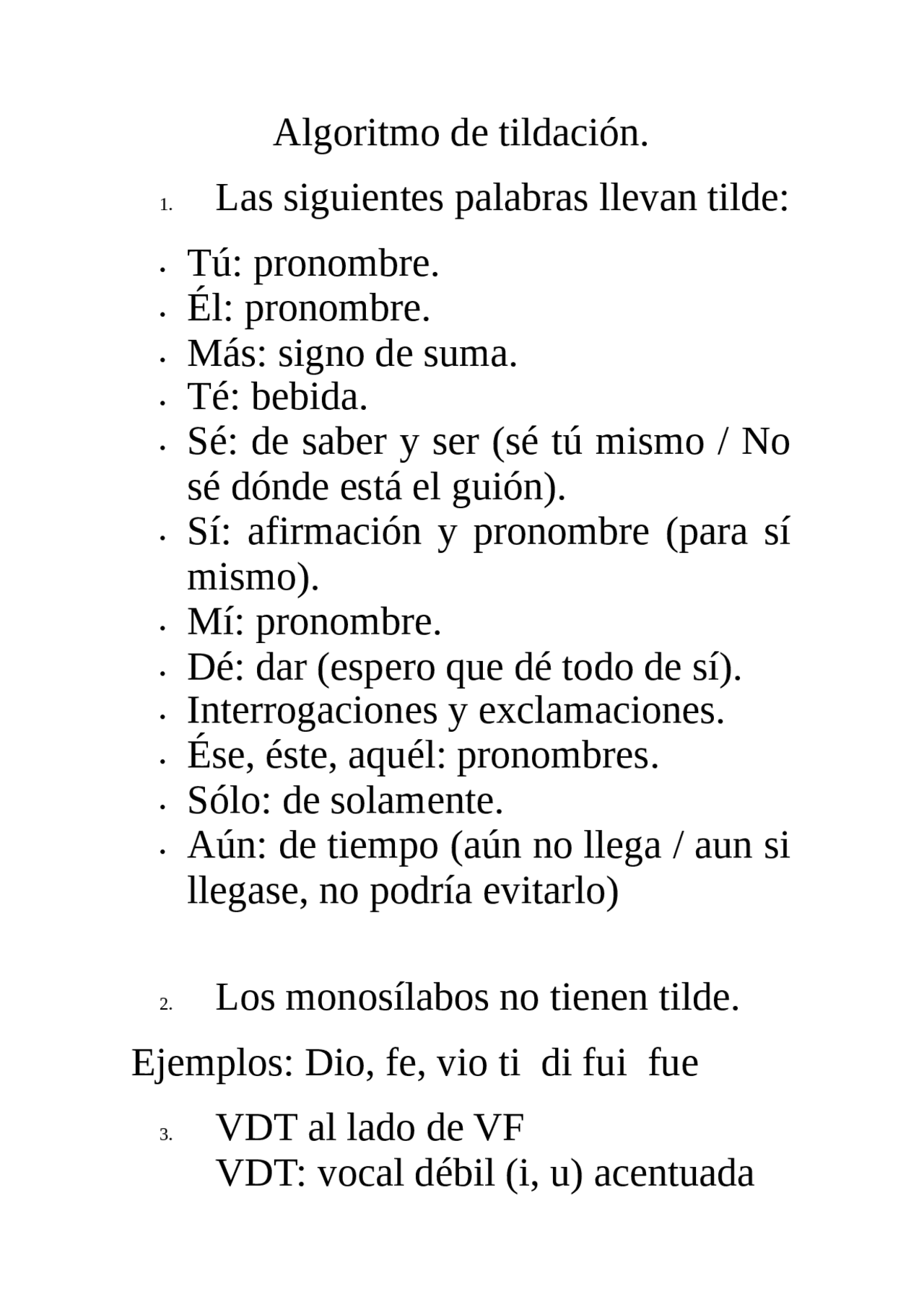 Reglas de tildación. Da a conocer en que escenarios usar las tildes ...