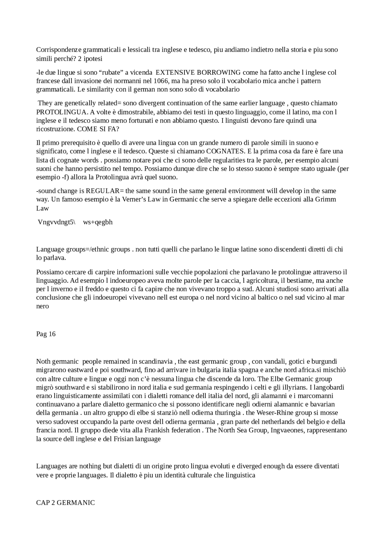 Riassunto Parti Storiche Di Old English Docsity