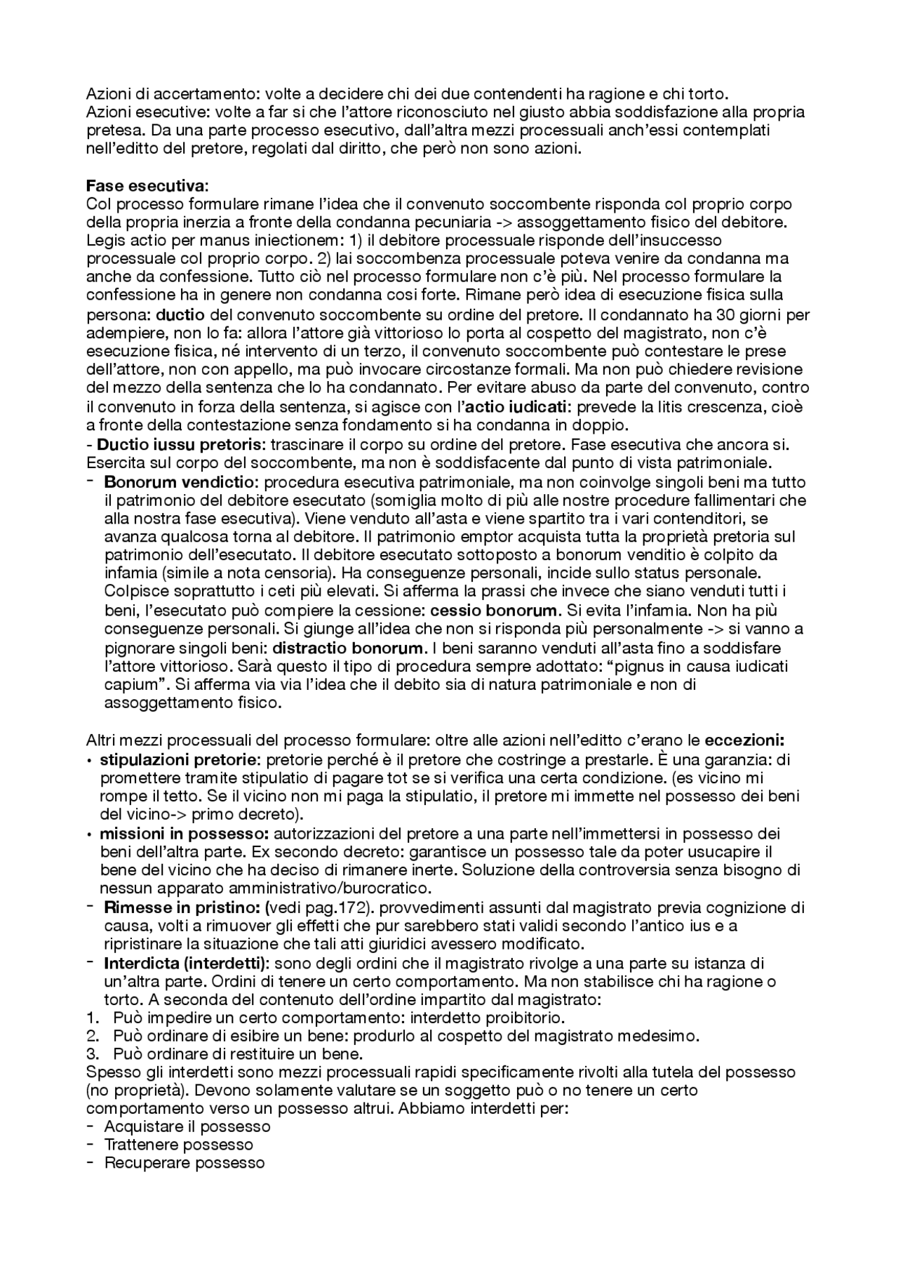 Storia Del Diritto Romano Fase Specifica Docsity