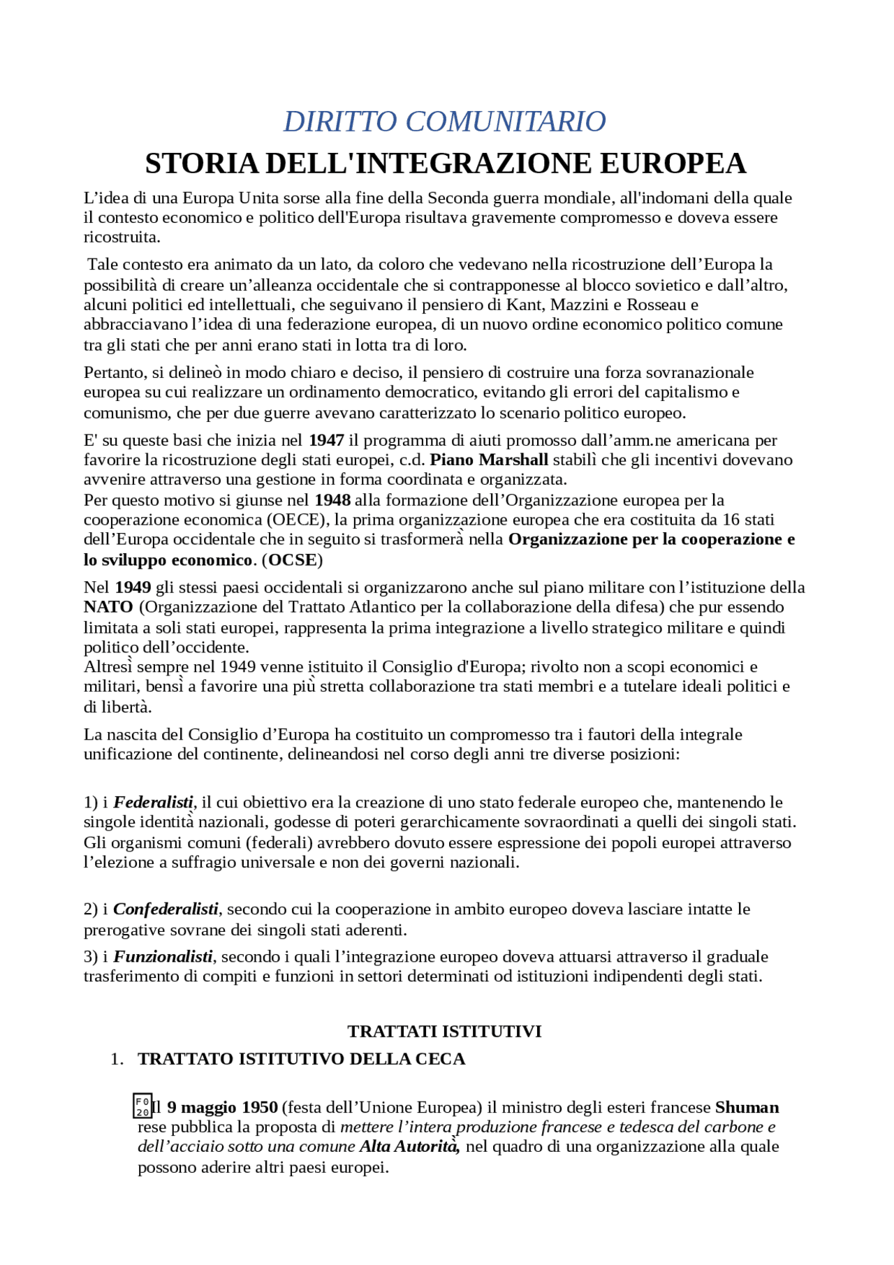 Riassunti Compendio De Simone 2019 Docsity