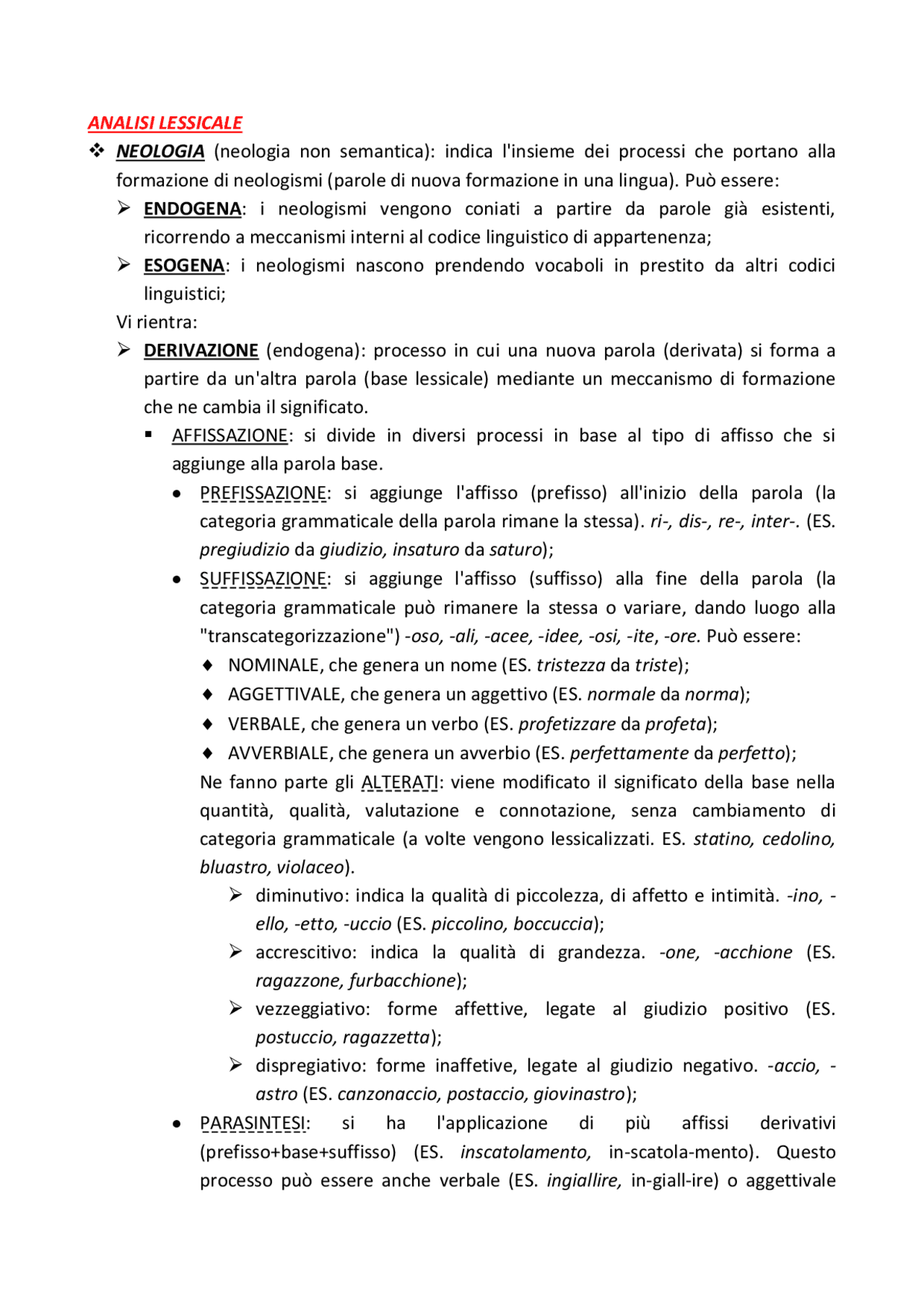 Analisi Lessicale E Sintattica Di Un Testo Specialistico Docsity