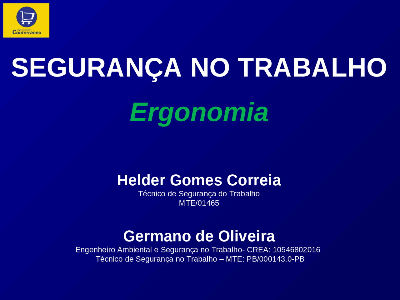 Ergonomia Relacionada Ao Trabalho Slides Ergonomia Docsity