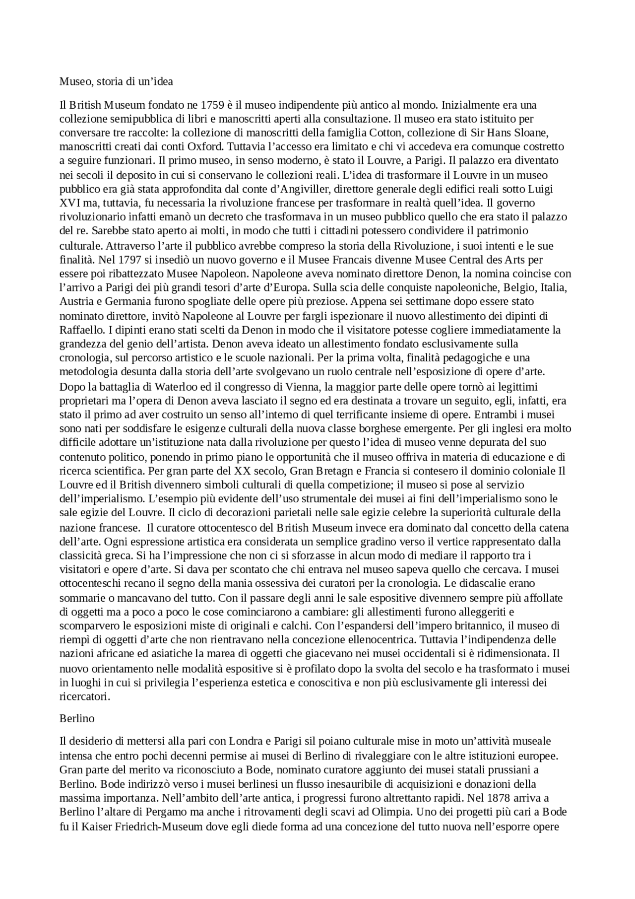 Museo Storia Di Unidea Schubert Docsity