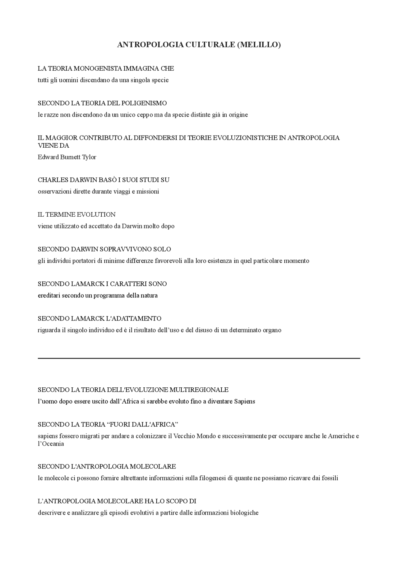 Antropologia Culturale Pegaso 24 Cfu Docsity