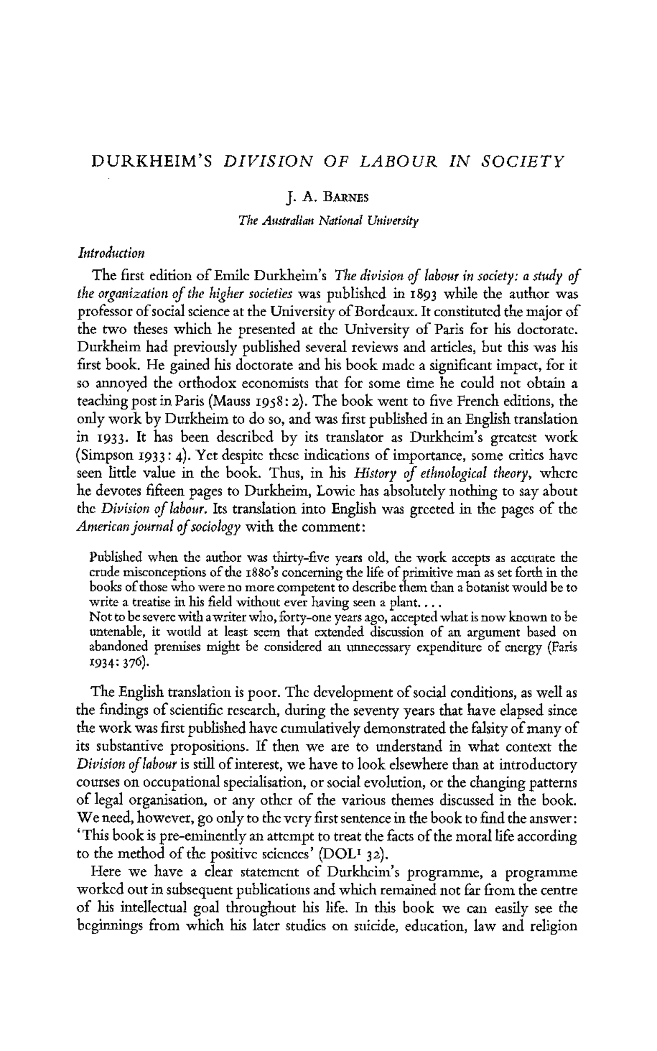 Summary Of The Division Of Labor In Society Docsity summary-of-the-division-of-labor-in-society-docsity
