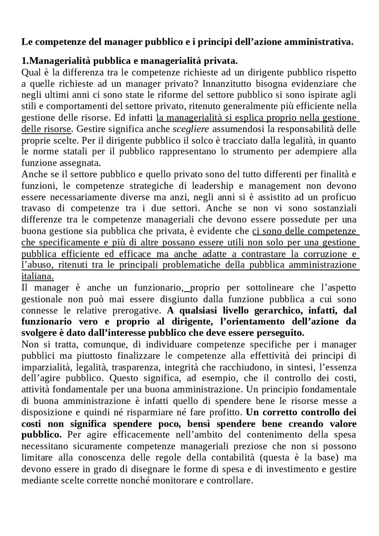 Management Pubblico Docsity