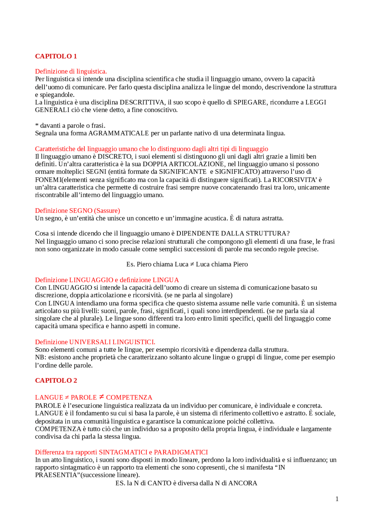 Appunti Glottologia Corso Prof Fava Appunti Di Glottologia Docsity