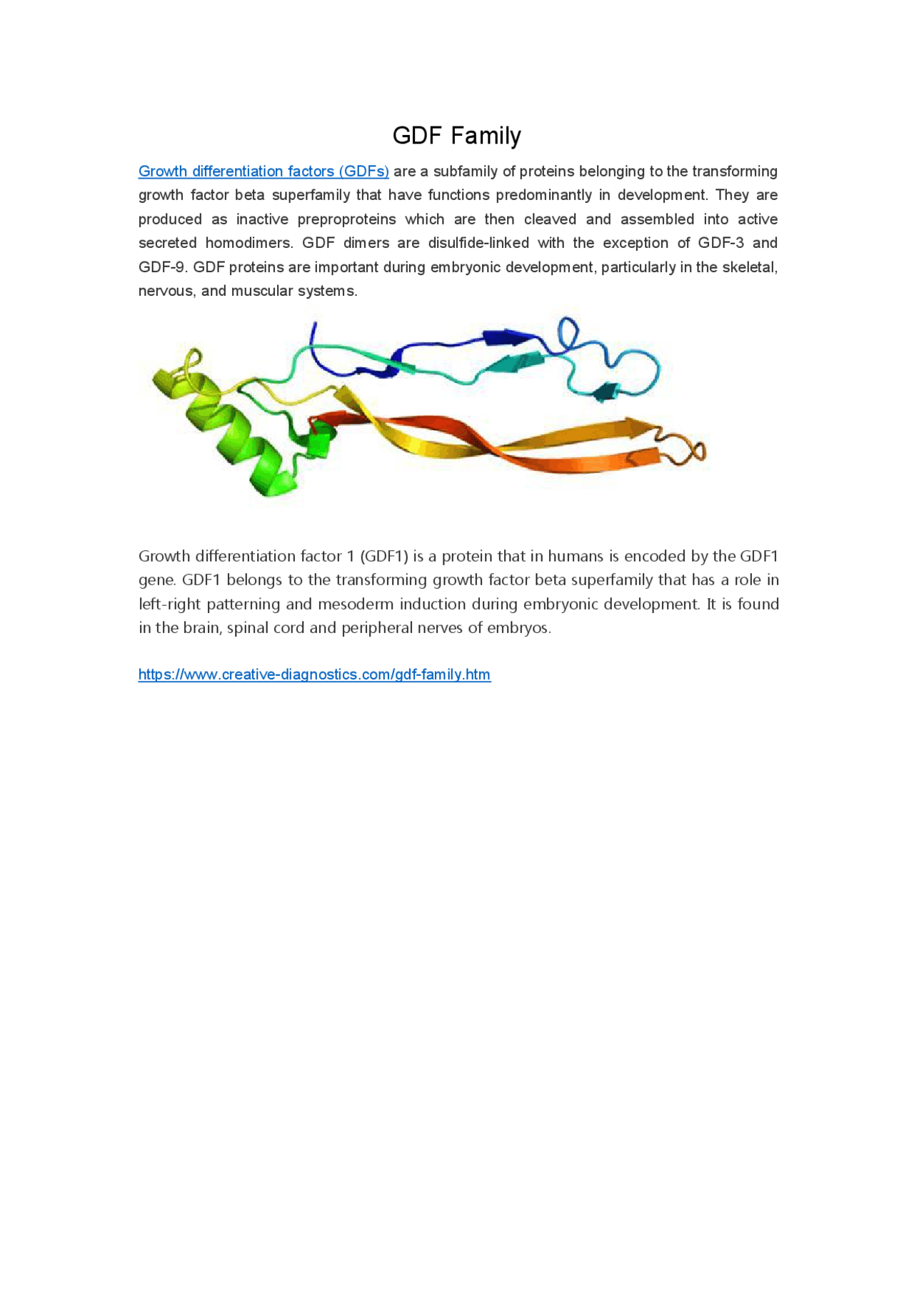 GDF Family of creative diagnostics - Docsity