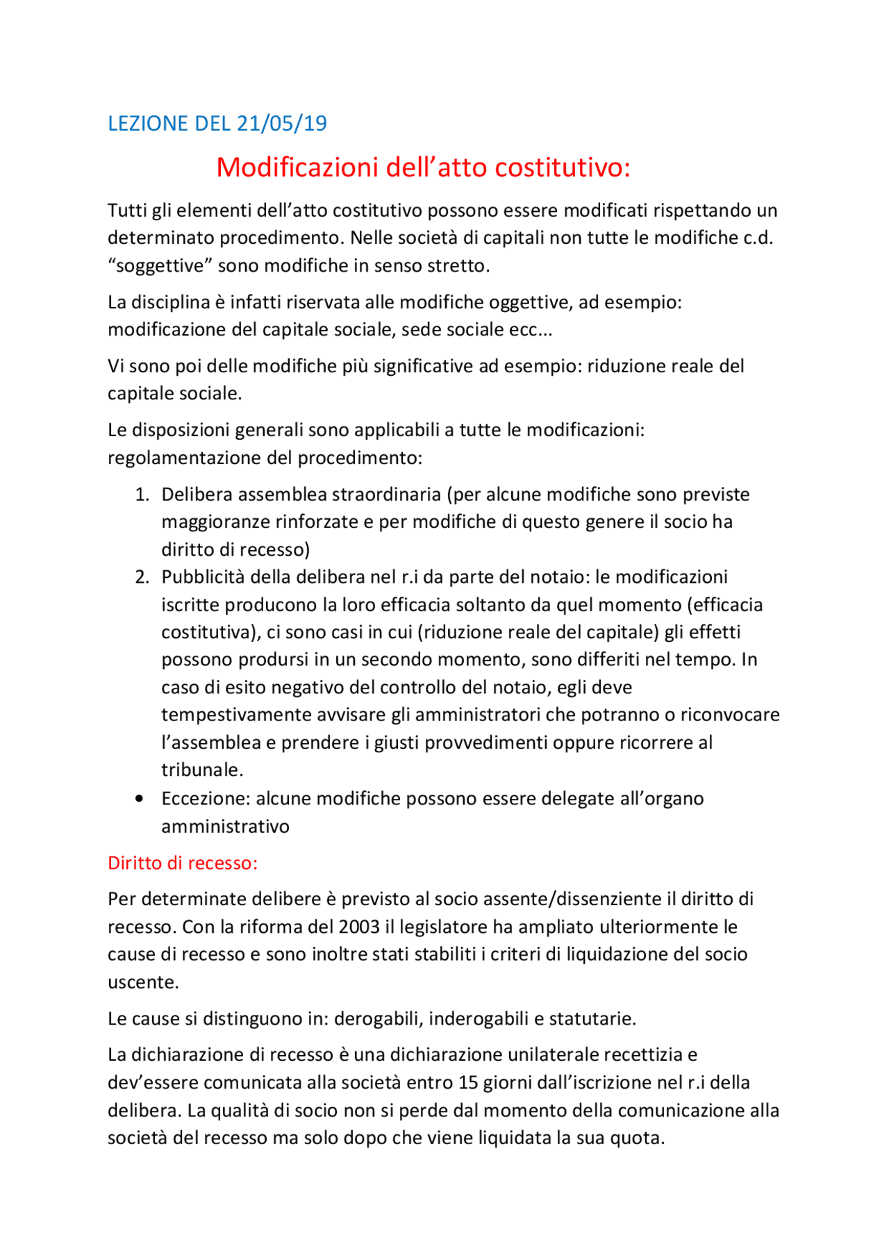 Appunti Diritto Commerciale Docsity