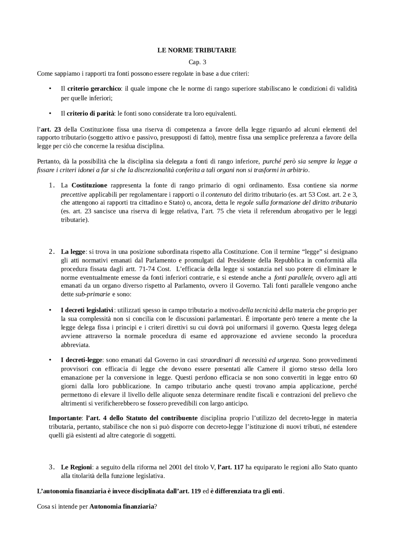 Riassunto D Tributario Falsitta Docsity
