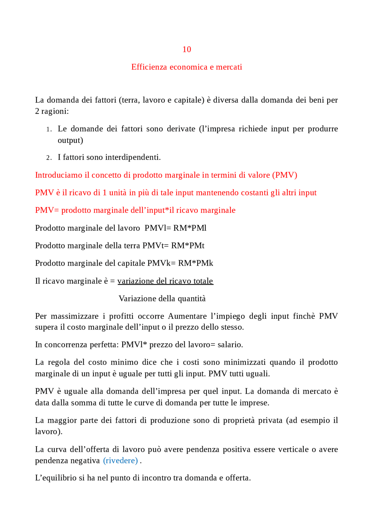 Appunti Macro Economia Docsity