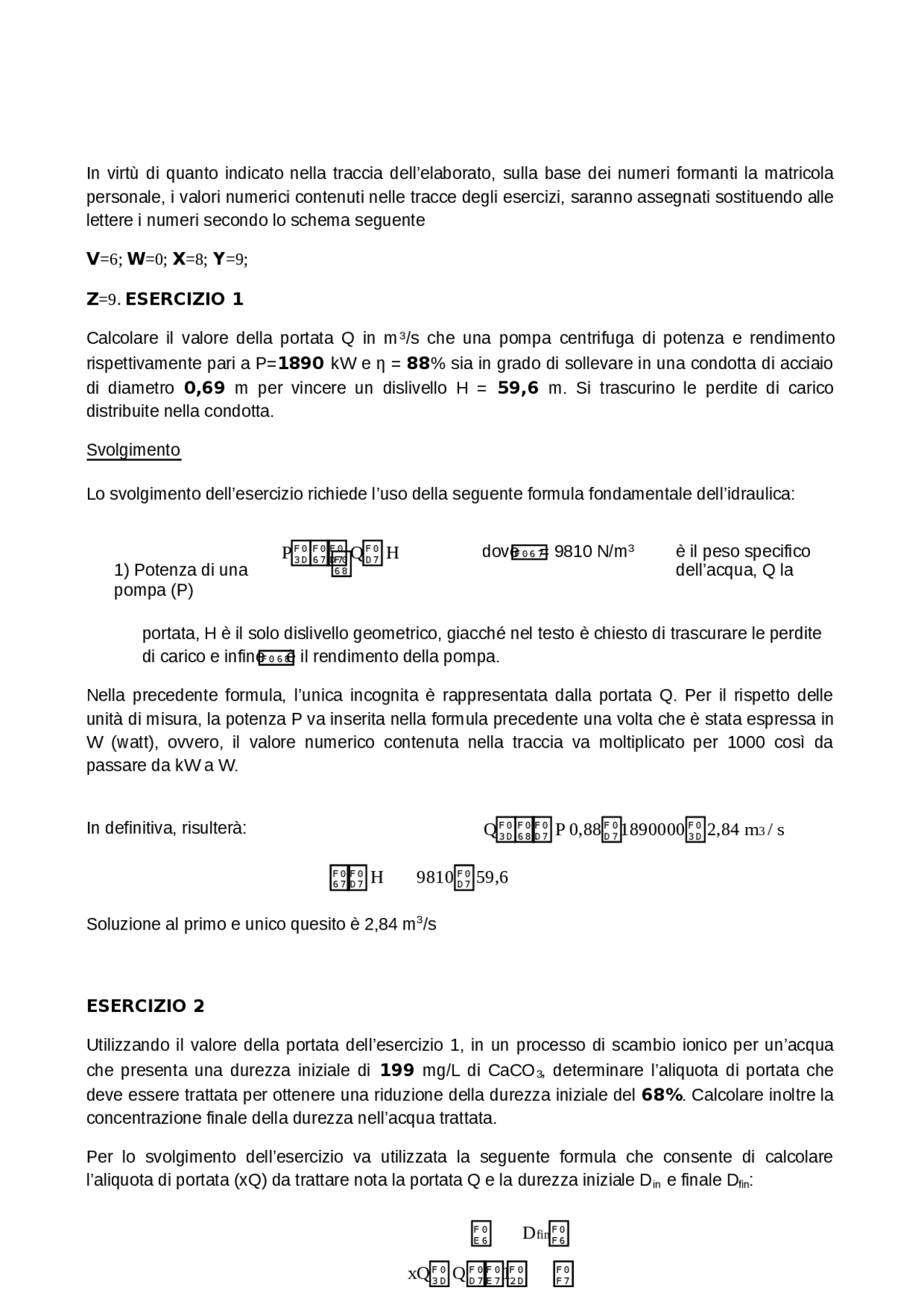 Elaborato Ingegneria Ambientale N2 Tipo K Docsity