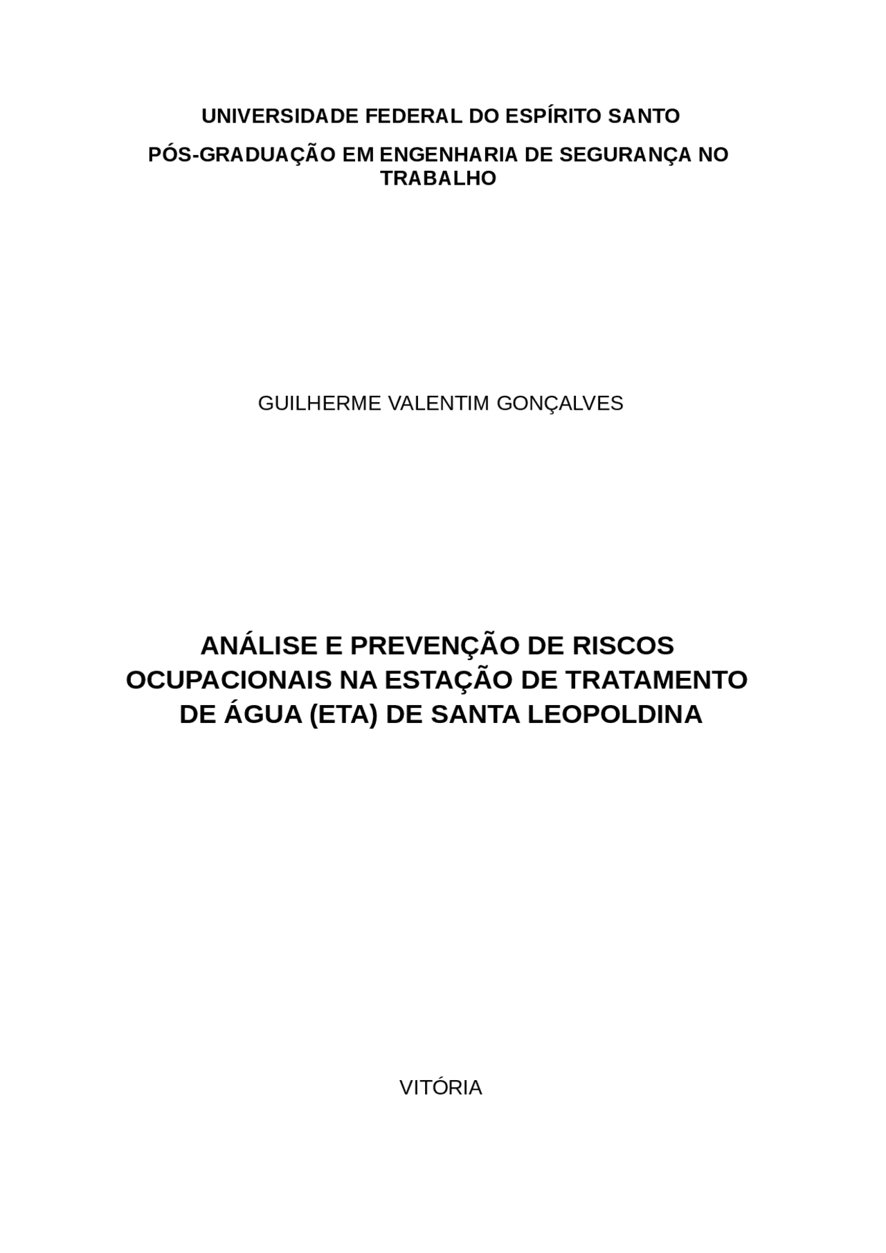 Tcc Riscos Ocupacionais Em Eta Docsity