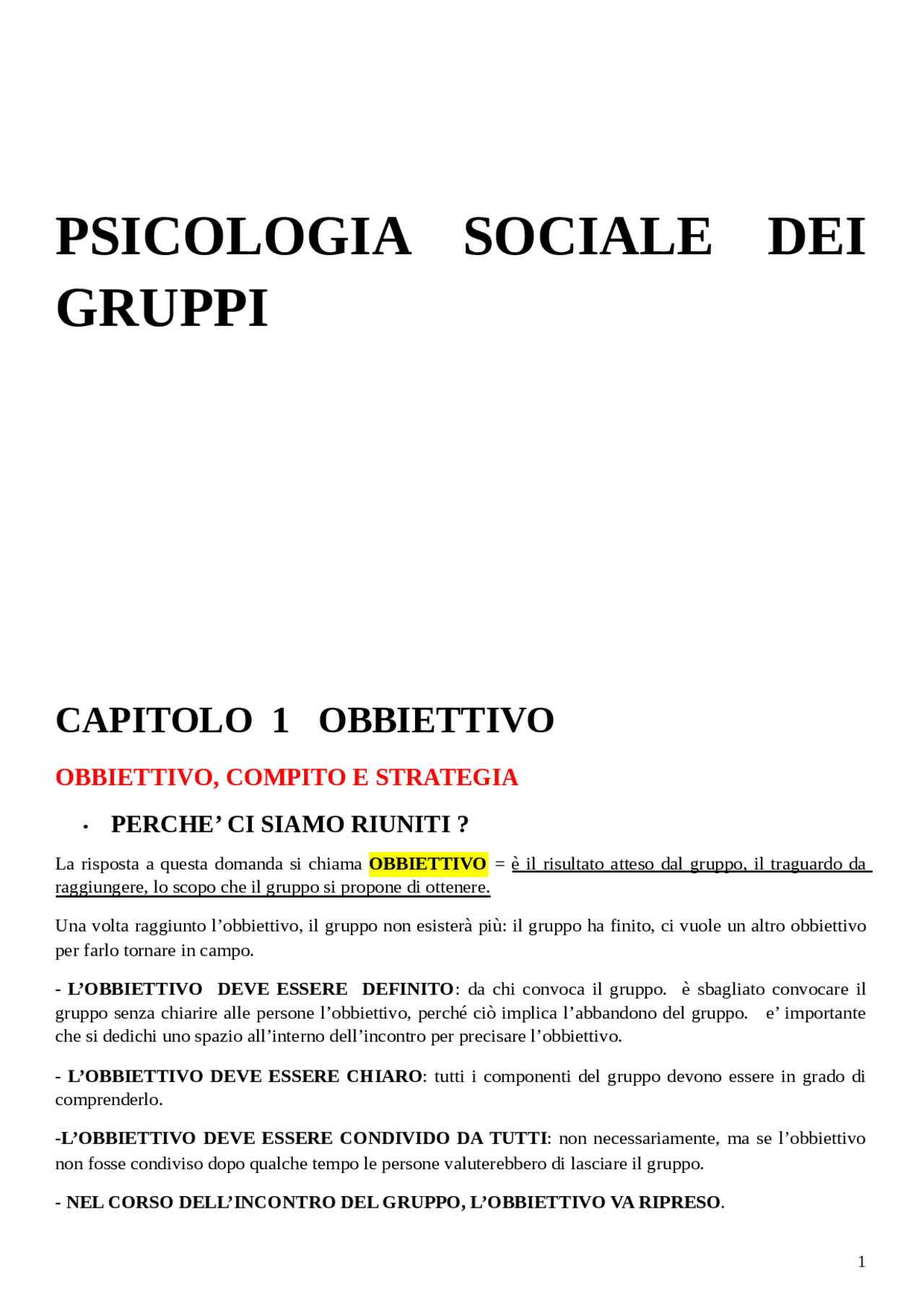 Psicologia Dei Gruppi Docsity