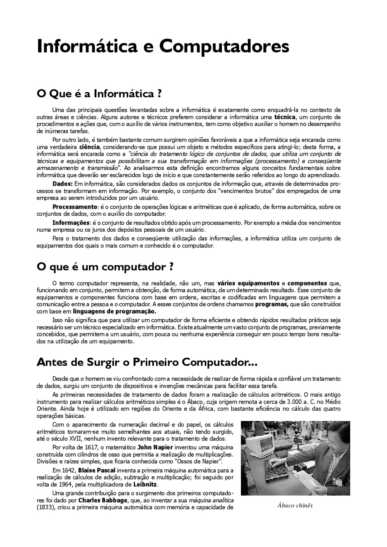 Informática Básica Para Iniciantes Docsity