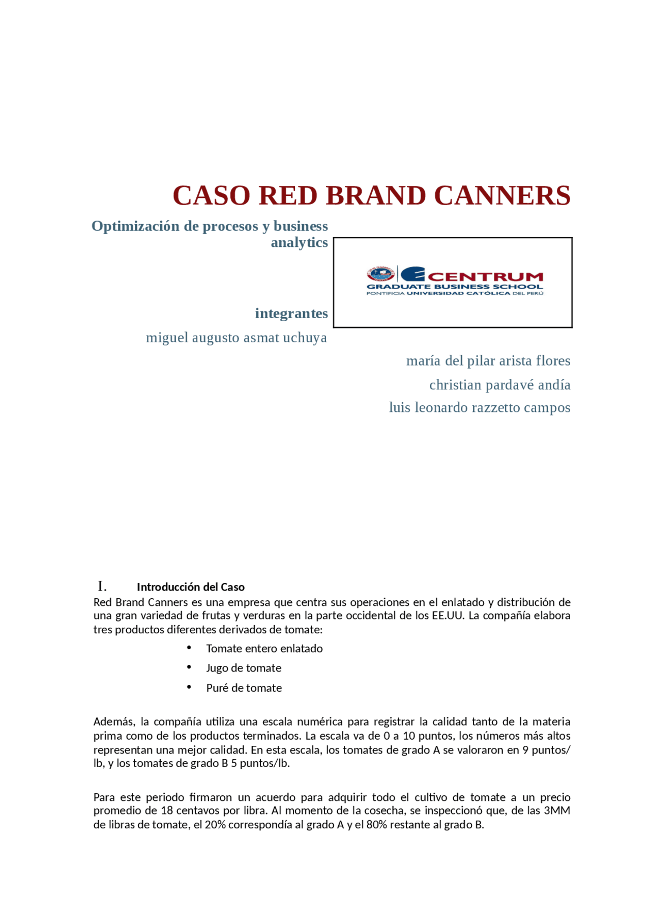 Caso solver aplicativo - Docsity