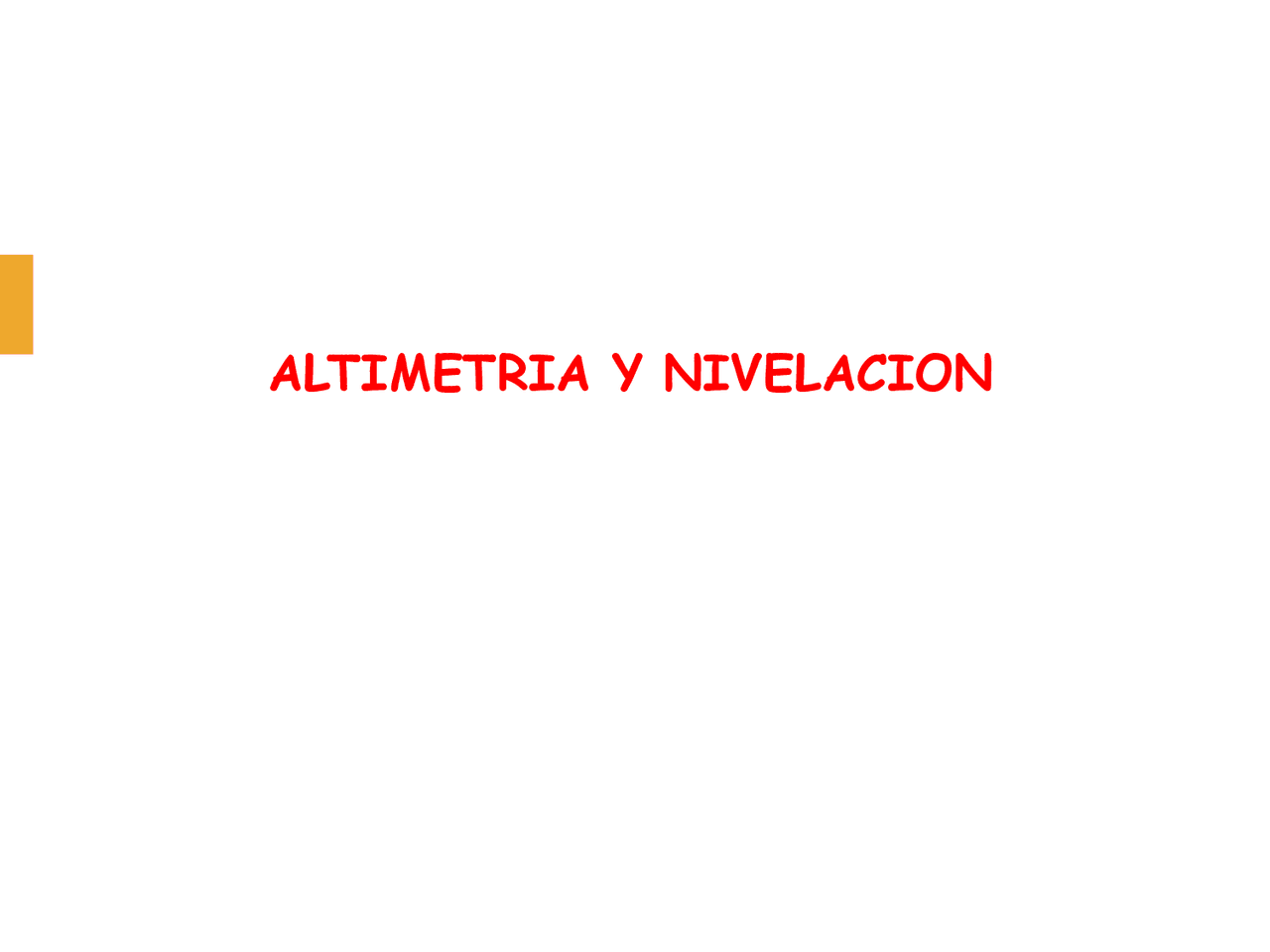 Altimetria Y Nivelación Docsity