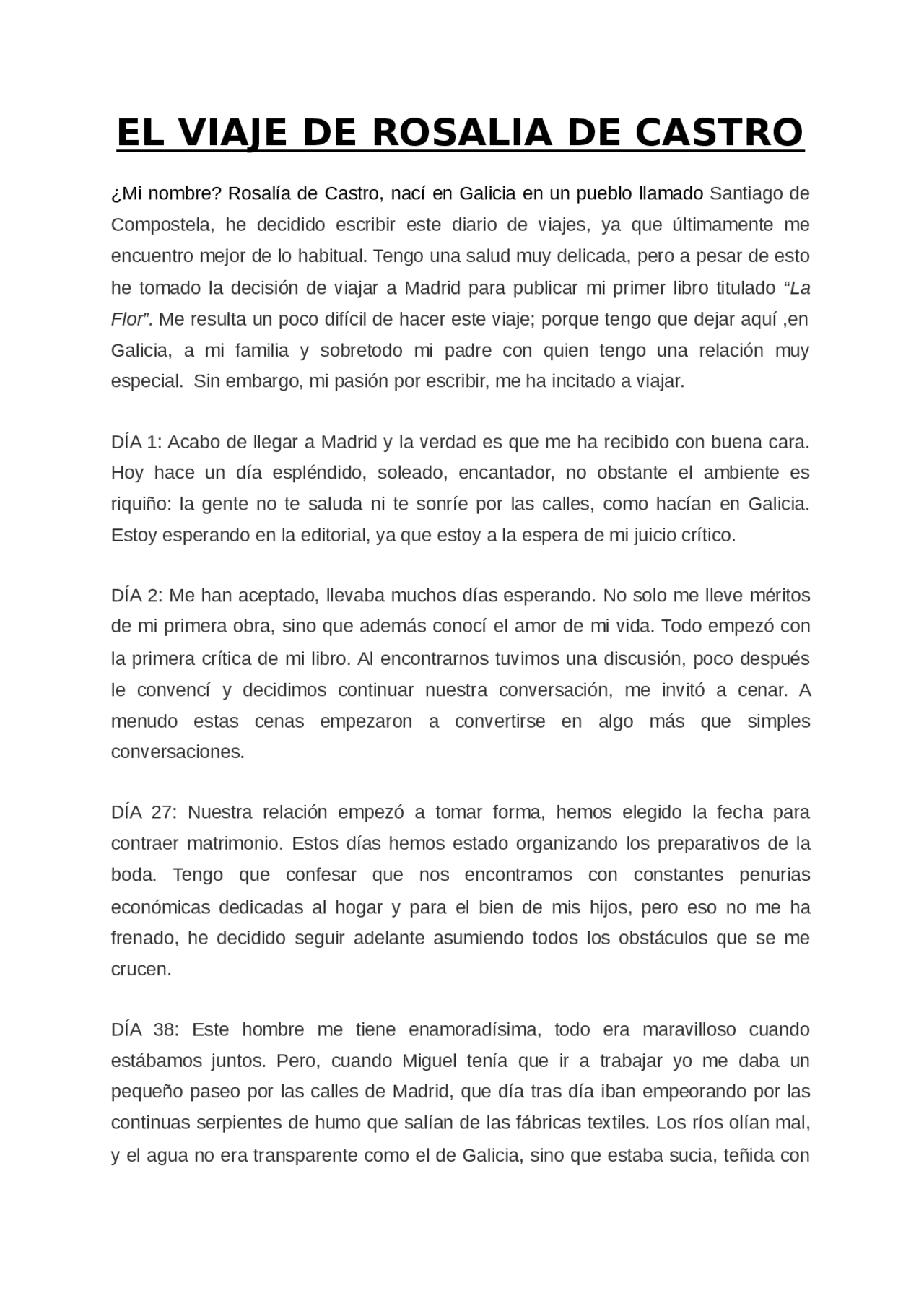 Rosalía de Castro biografía | Apuntes de Lengua y Literatura | Docsity
