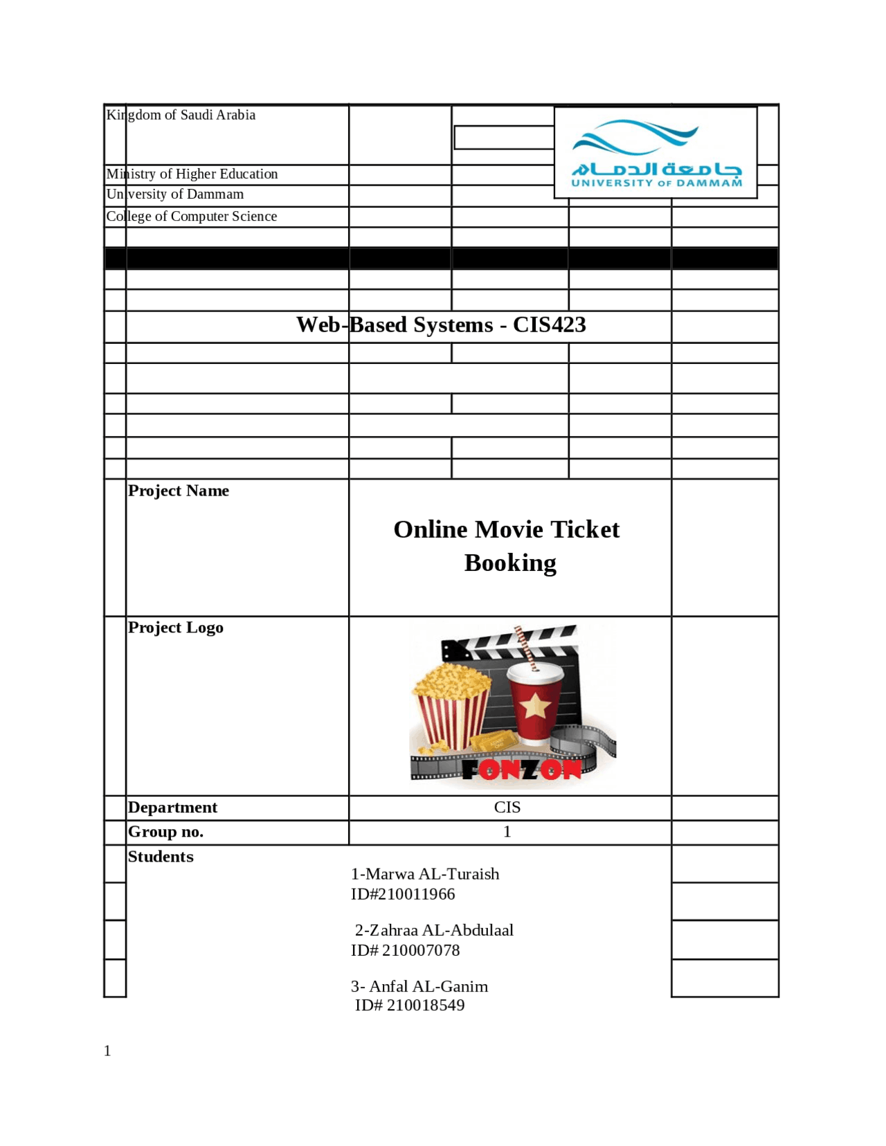 Online movie ticket system | Study Guides, Projects, Research Computer ...