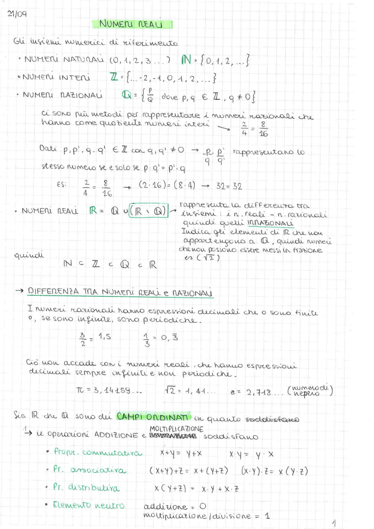 Matematica Base Appunti Lezione Docsity