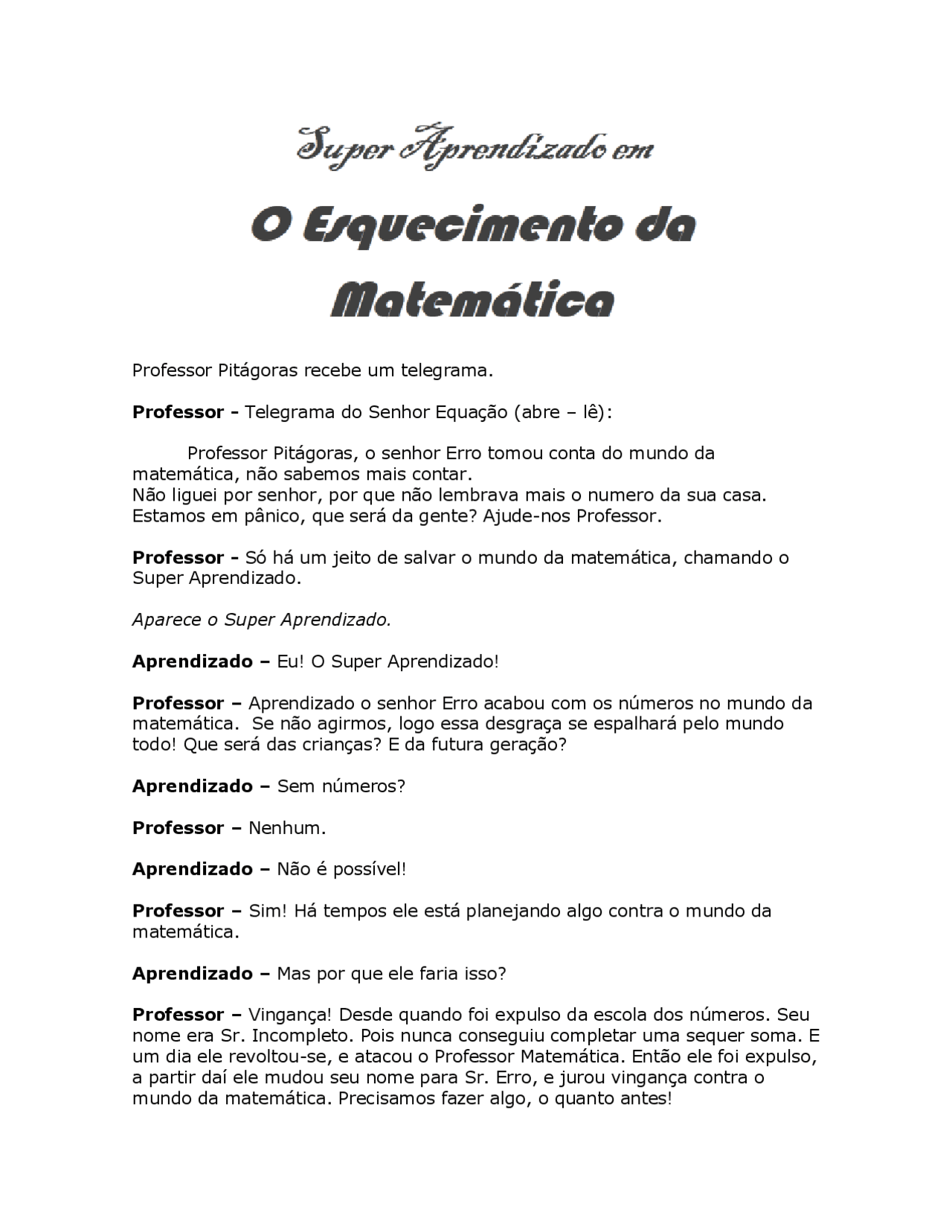 Matemática Na Escola Docsity