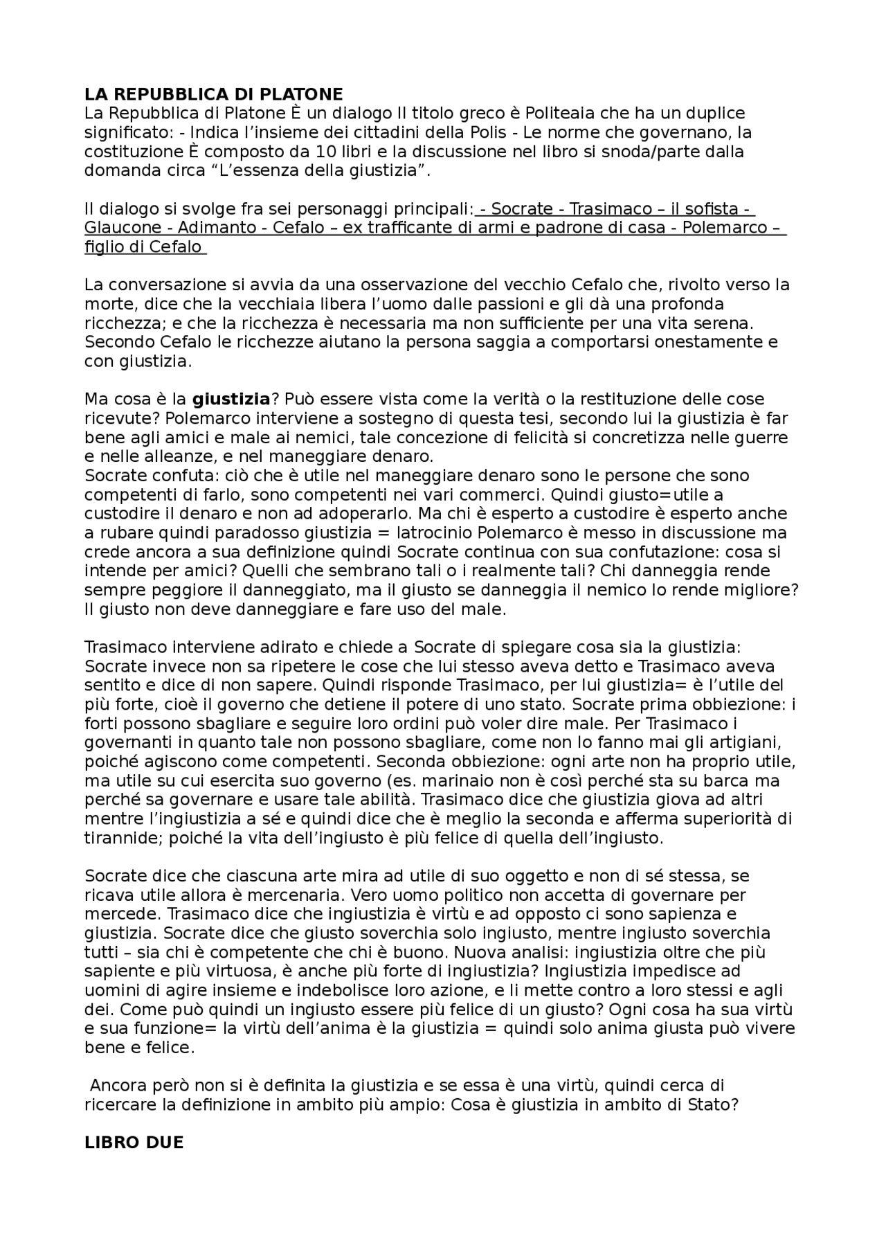La Repubblica Di Platone Docsity