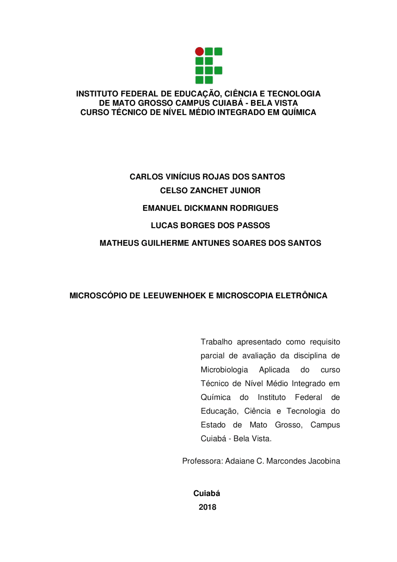Trabalho Microscopia Docsity