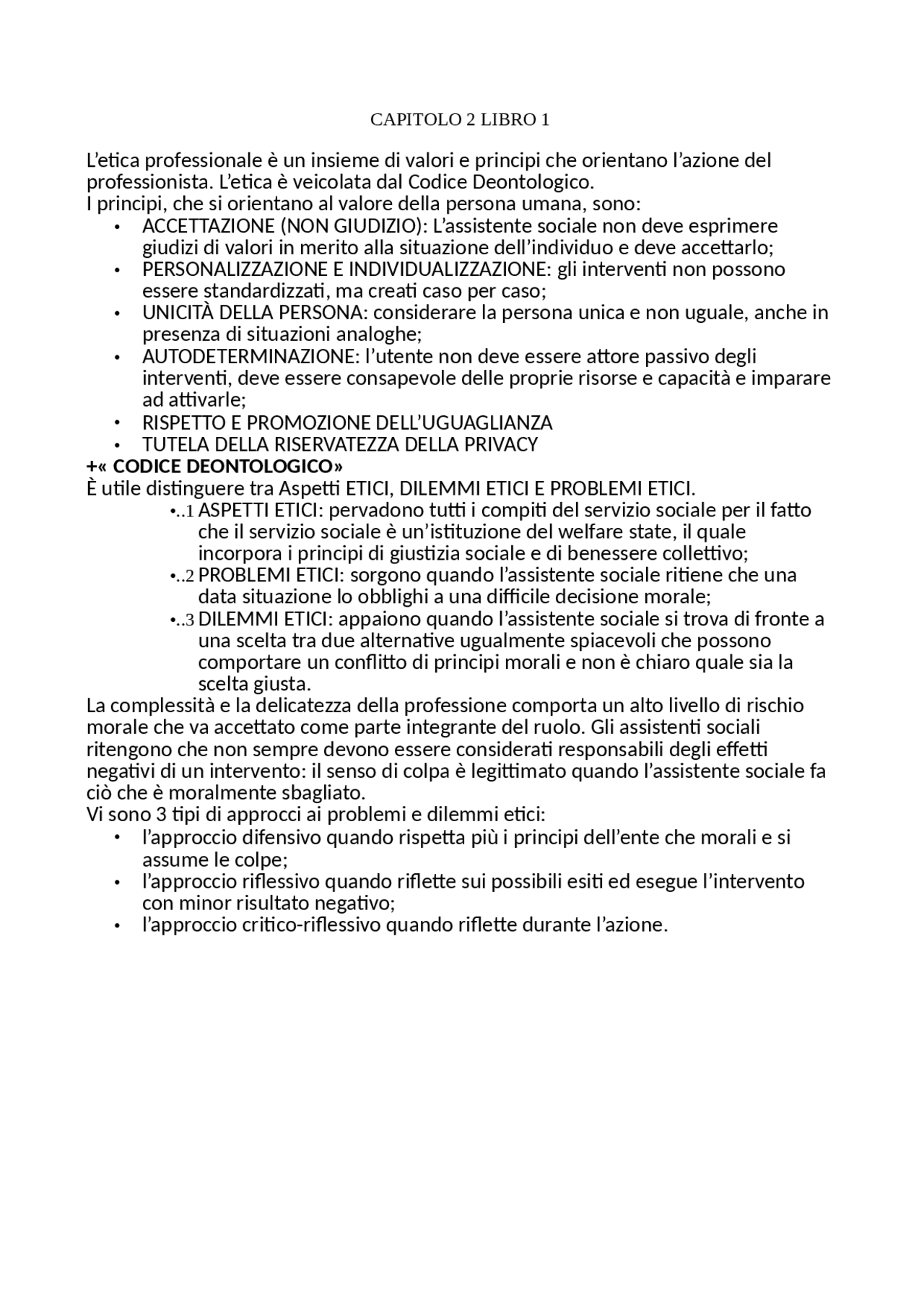 Assistente Sociale Ed Etica Docsity