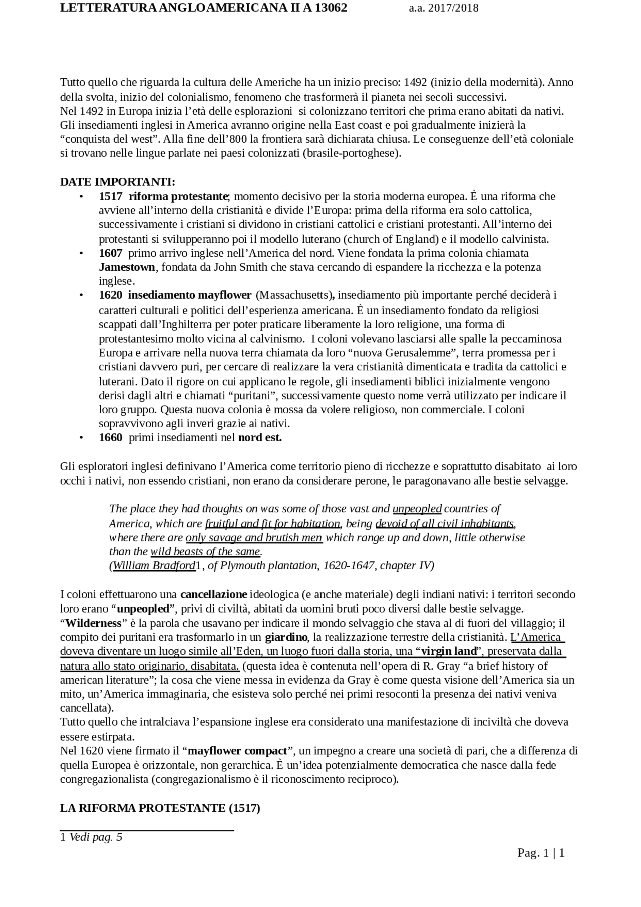 Letteratura angloamericana: dalla letteratura coloniale a Edgar Allan Poe - Docsity