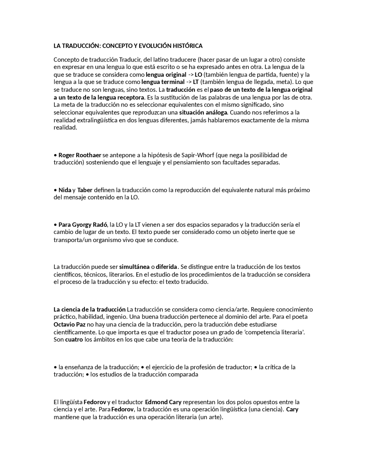 Teoría De La Traducción Literaria Docsity