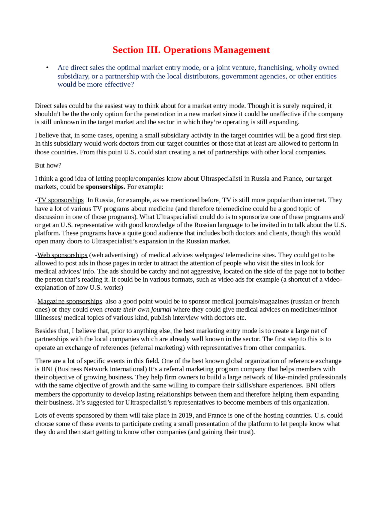 Completed draft section 3 - Docsity