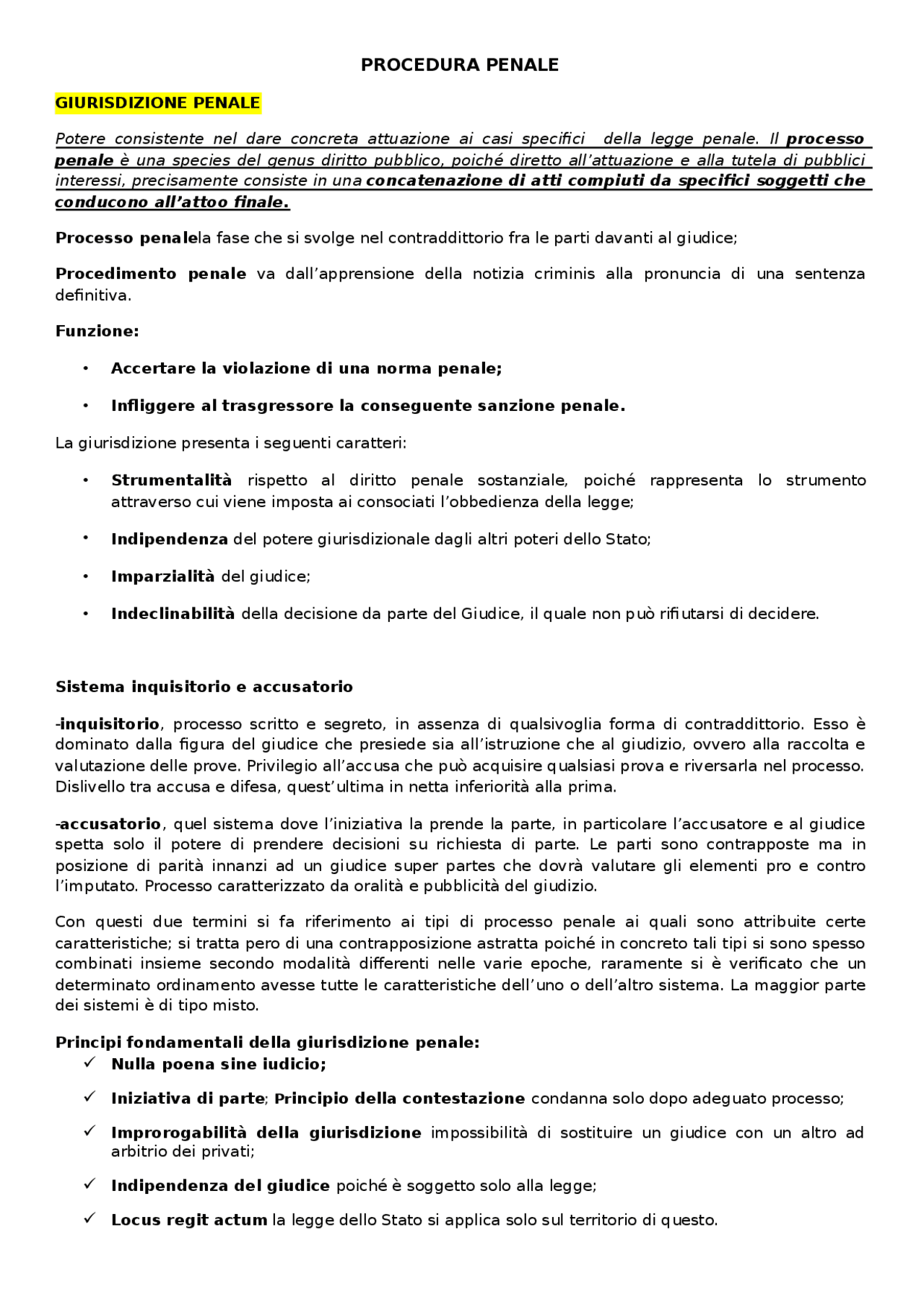 Diritto Processuale Penale 2019 Tonini Docsity