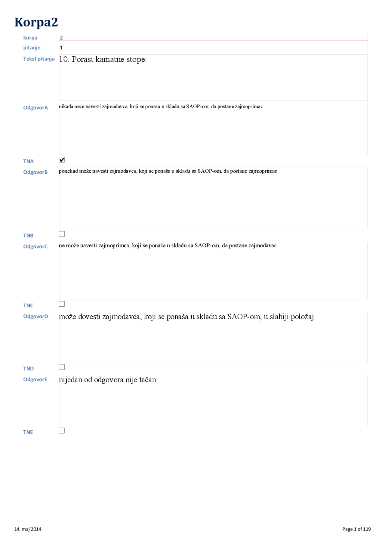 Korpe Iz Teorije Cena Rezime Predlog Mikroekonomija Docsity