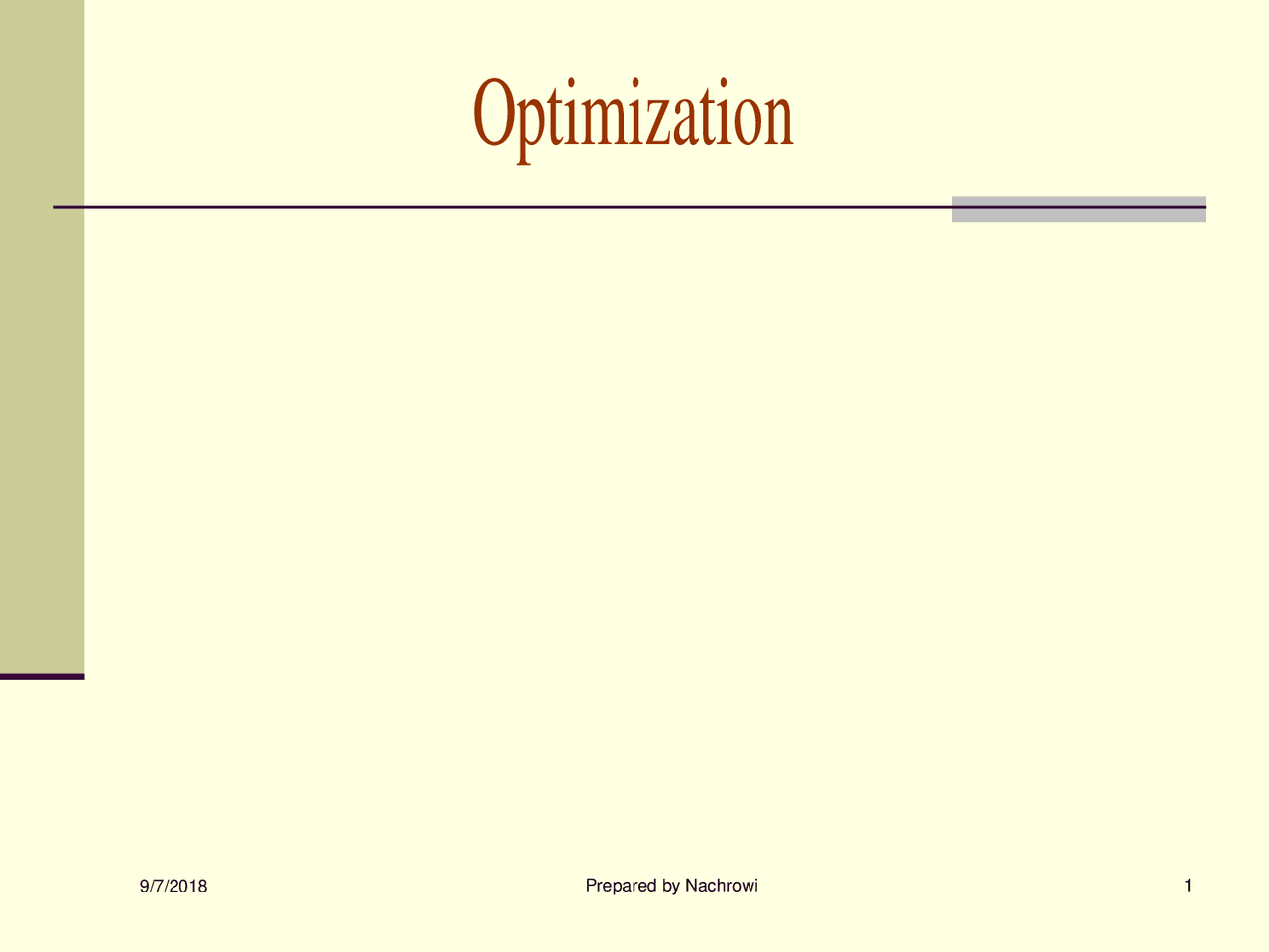 Lecture 3 Introduction To Economic Optimization Docsity