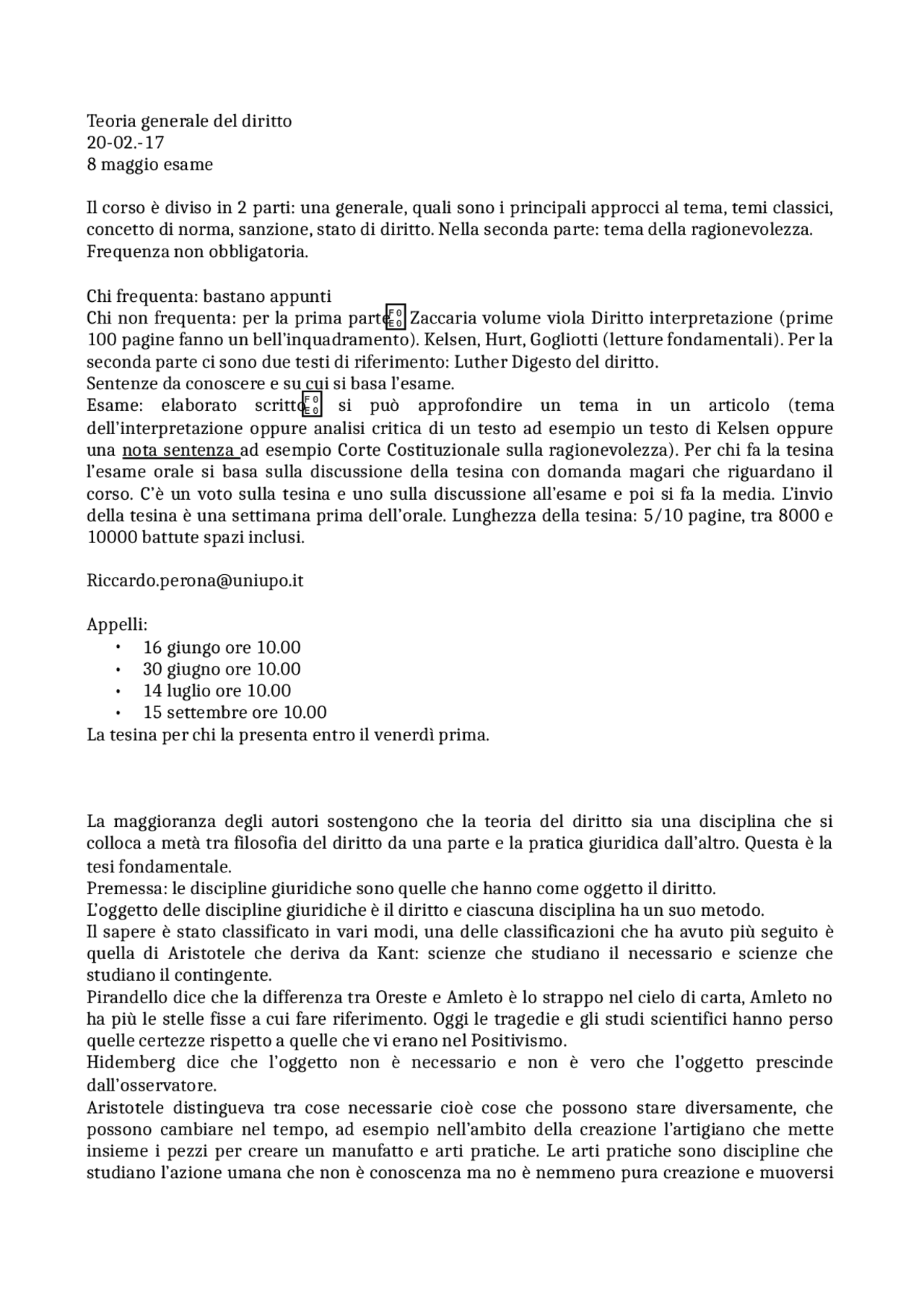 Teoria Generale Del Diritto Appunti Di Teoria Generale Del Diritto
