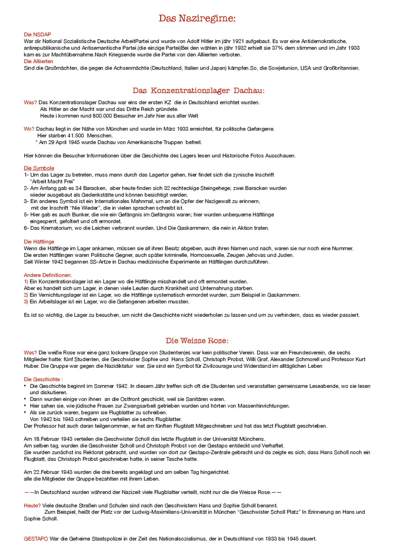 Introduzione Al Regime Nazista Docsity