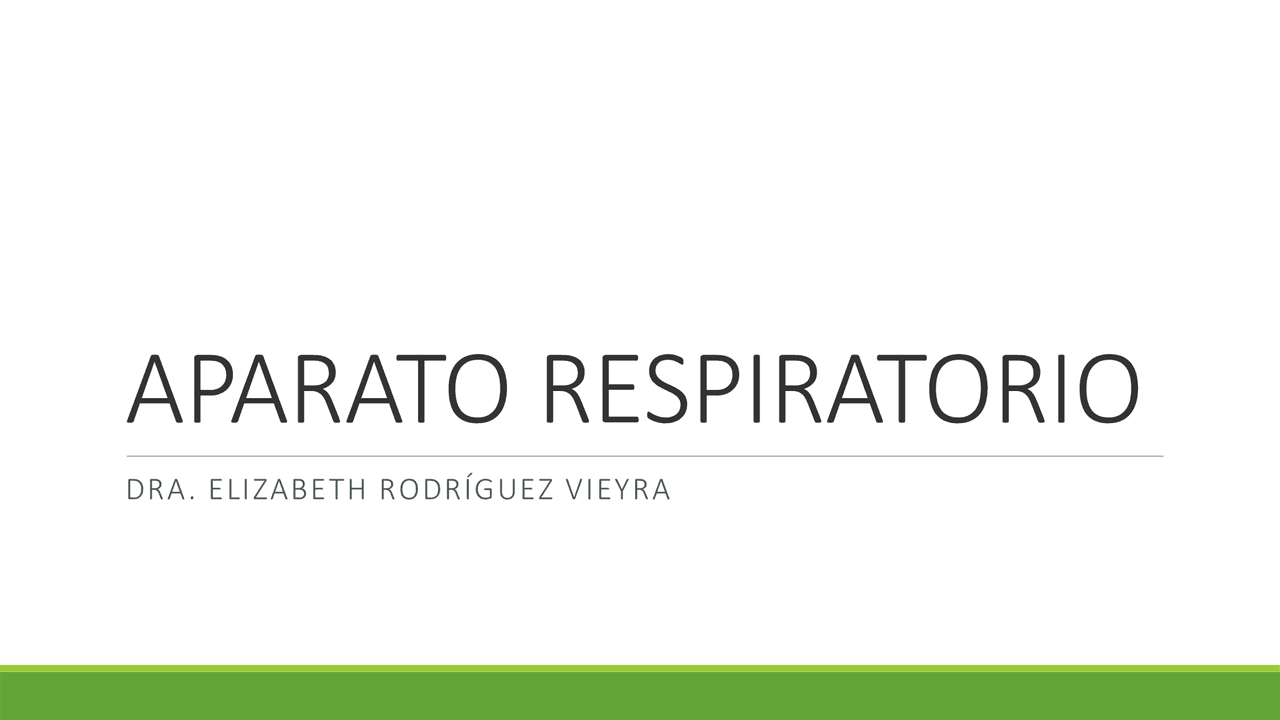Aparato Respiratorio Diapositivas De Anatomía Docsity