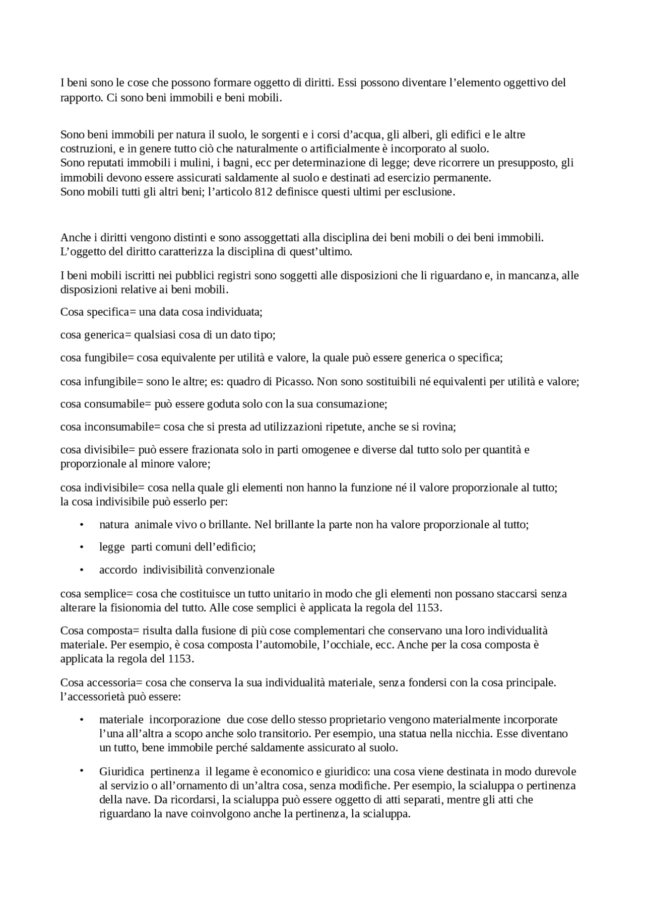 Classificazione Delle Cose Docsity