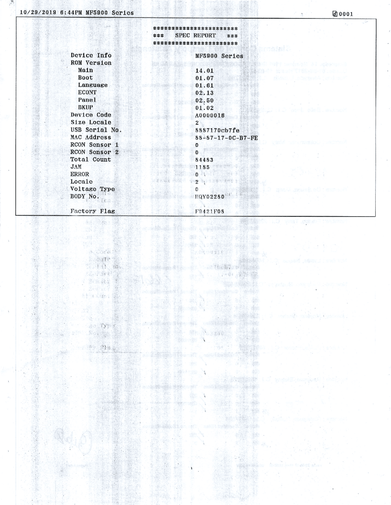 Ejemplo de SPEC Canon 5890 - Docsity