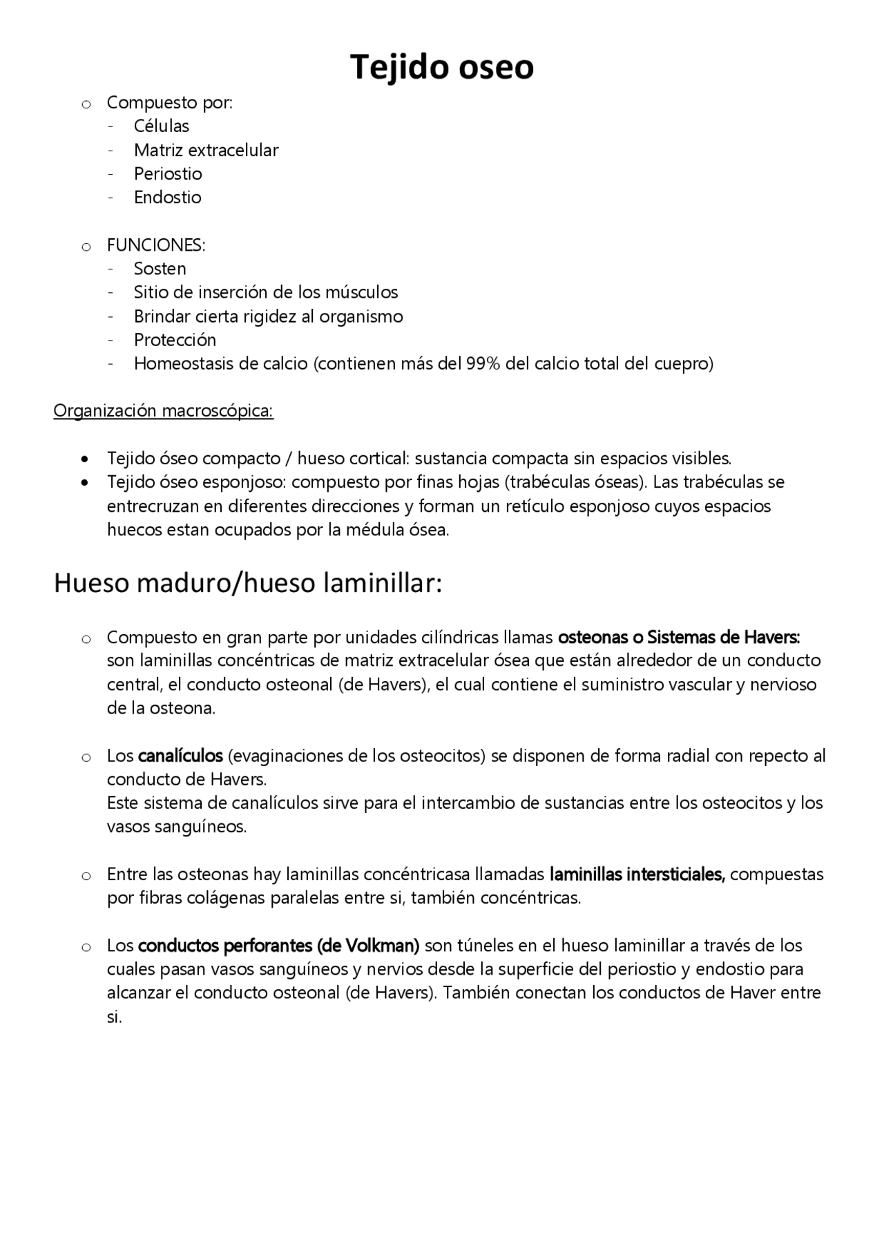 Tejido Oseo Libro Ross Histologia Docsity
