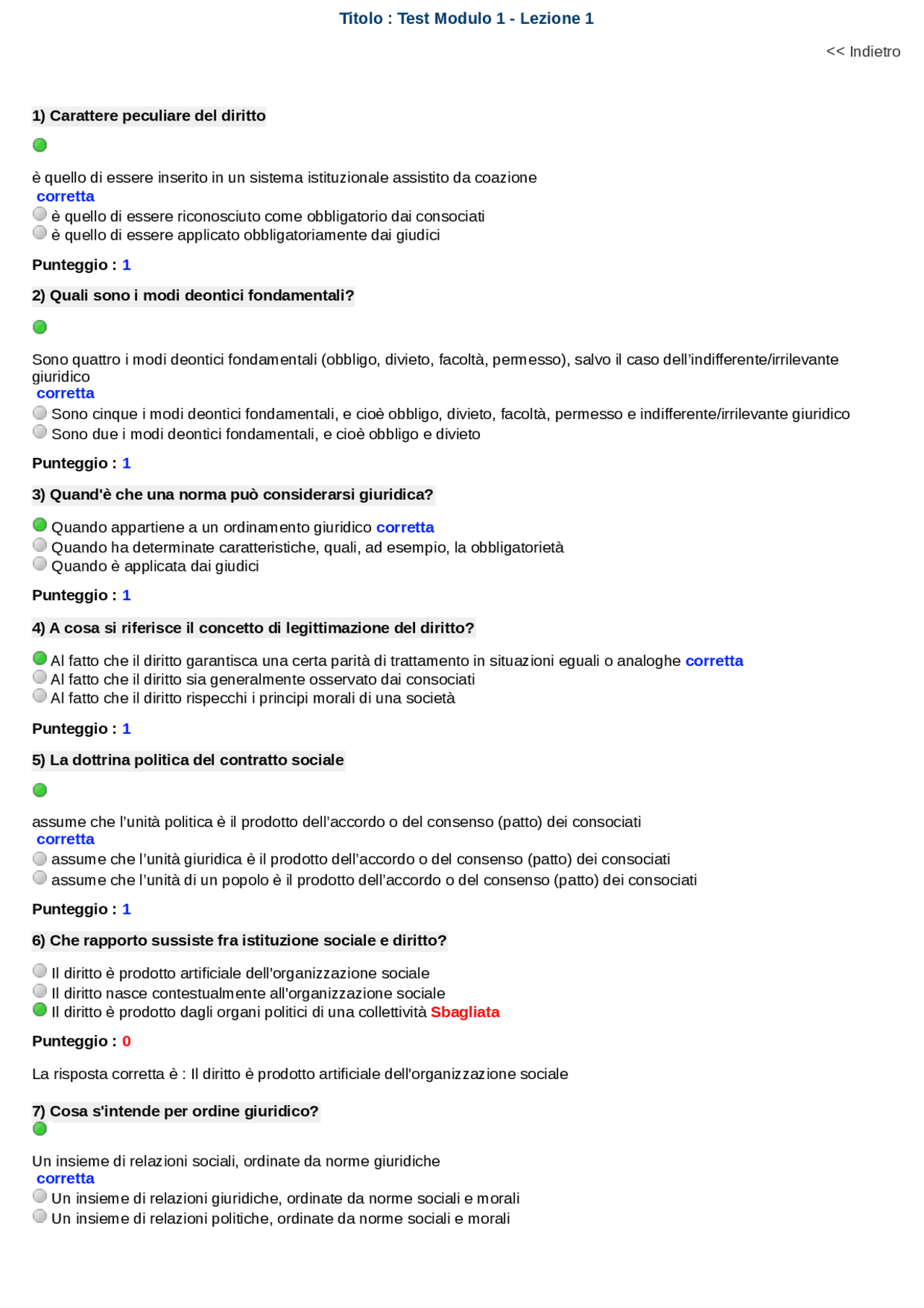 Test Diritto Pubblico Esercizi Di Diritto Pubblico Docsity