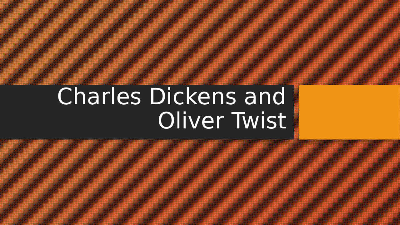 Charles Dickens And Oliver Twist Docsity
