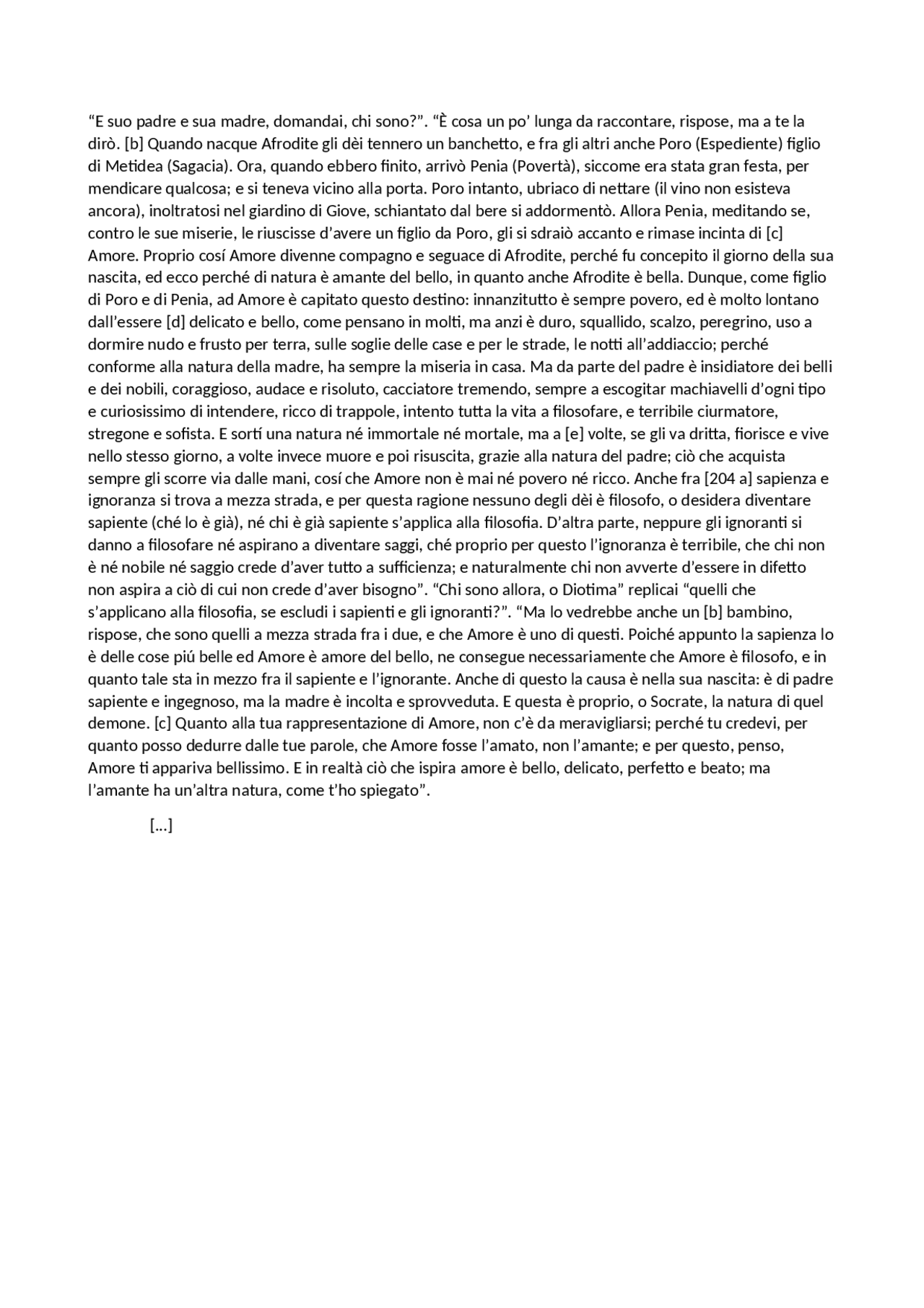 Eros Dal Simposio Docsity