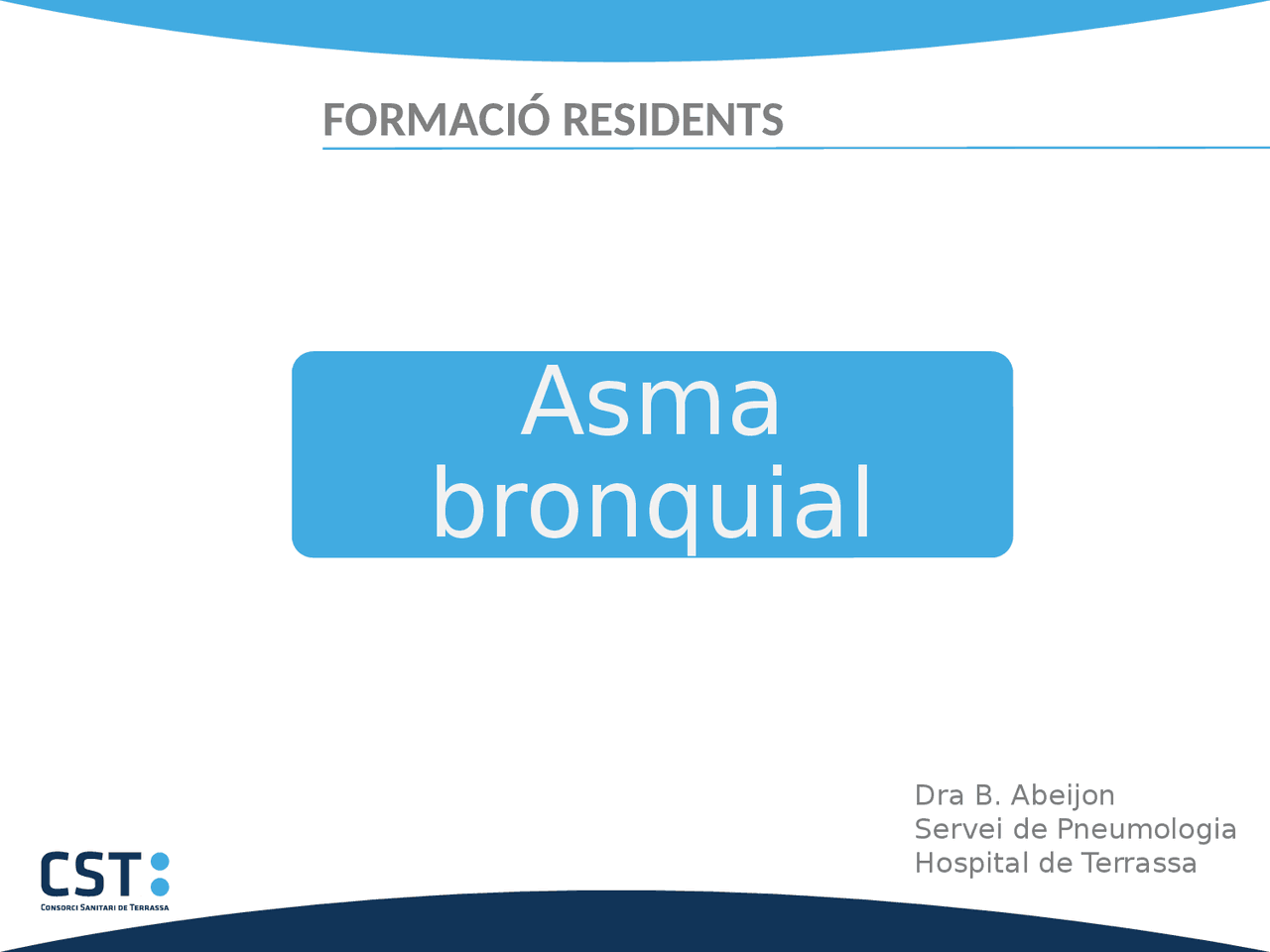 Asma Bronquial Fundamentos Y Tratamientos Diapositivas De Neumología